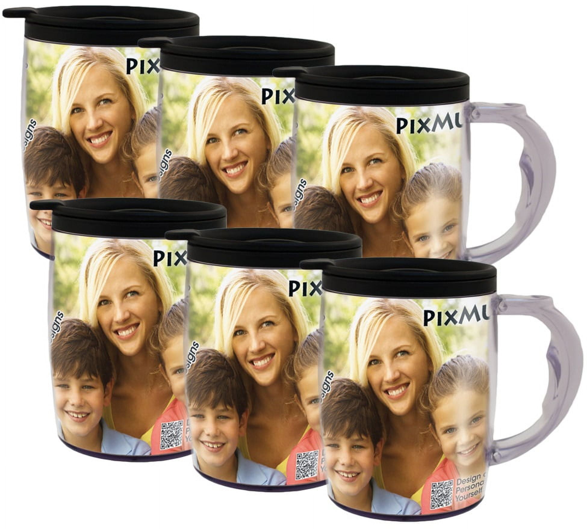 PixMug with Handle – 15 oz Photo Mug with Spill Proof Top – The Mug ...