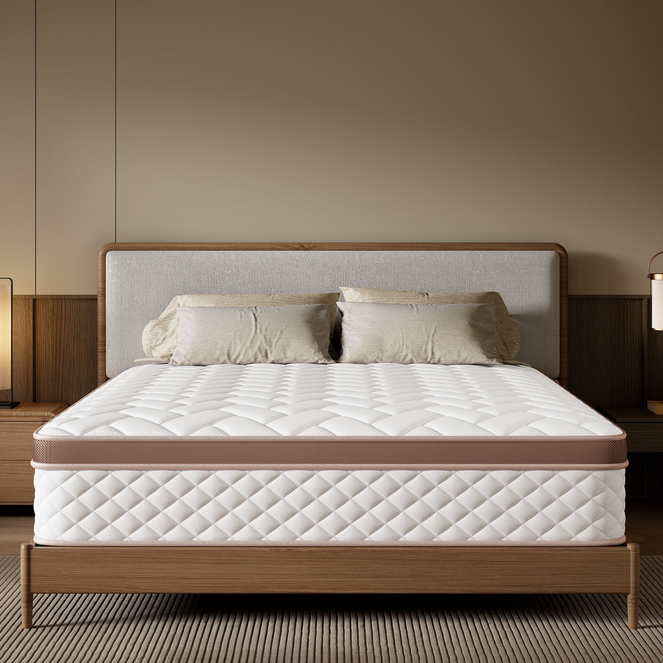 Pixafog 12" Full Size Mattress in a Box, Medium Euro Top Gel Memory ...