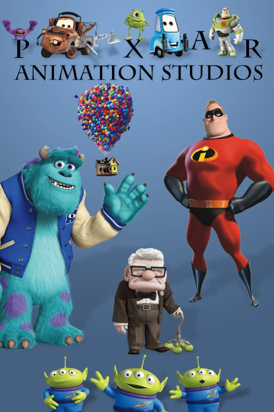 Pixar Animation Studios Poster 24x36 - Iconic Films Collection ...