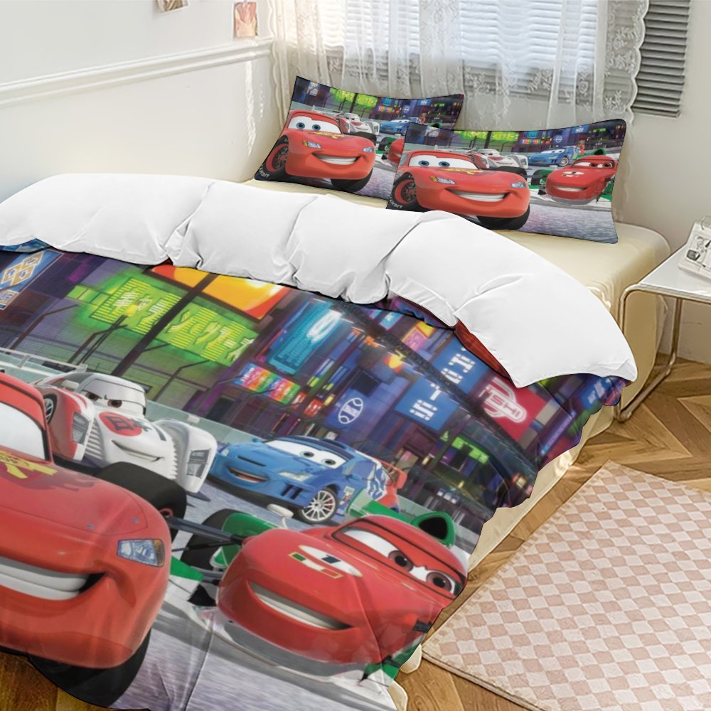 Pixar Cars Bedding Comforter Sets, 3-Piece Bedding Set Soft Warm Bed ...