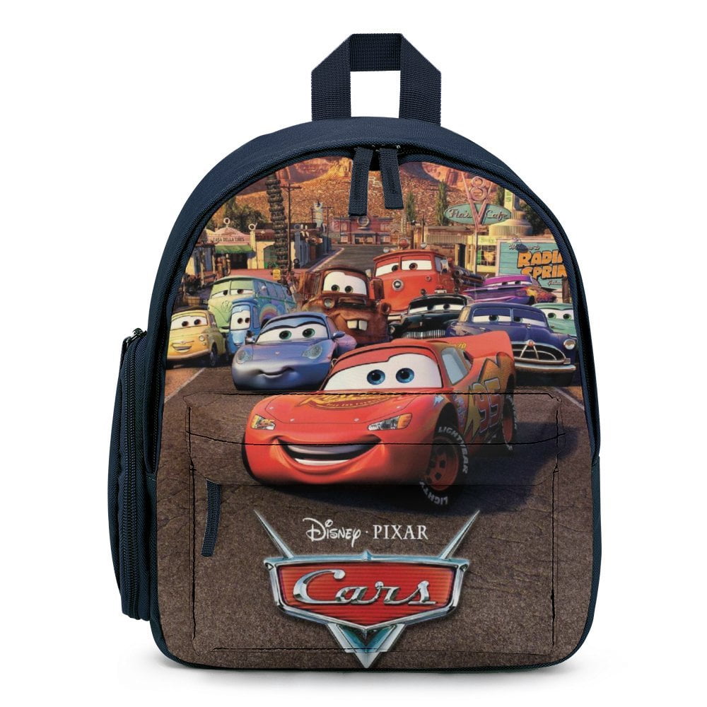 Pixar Cars Kid Backpack School Bag Elementary Students Bookbags Travel ...