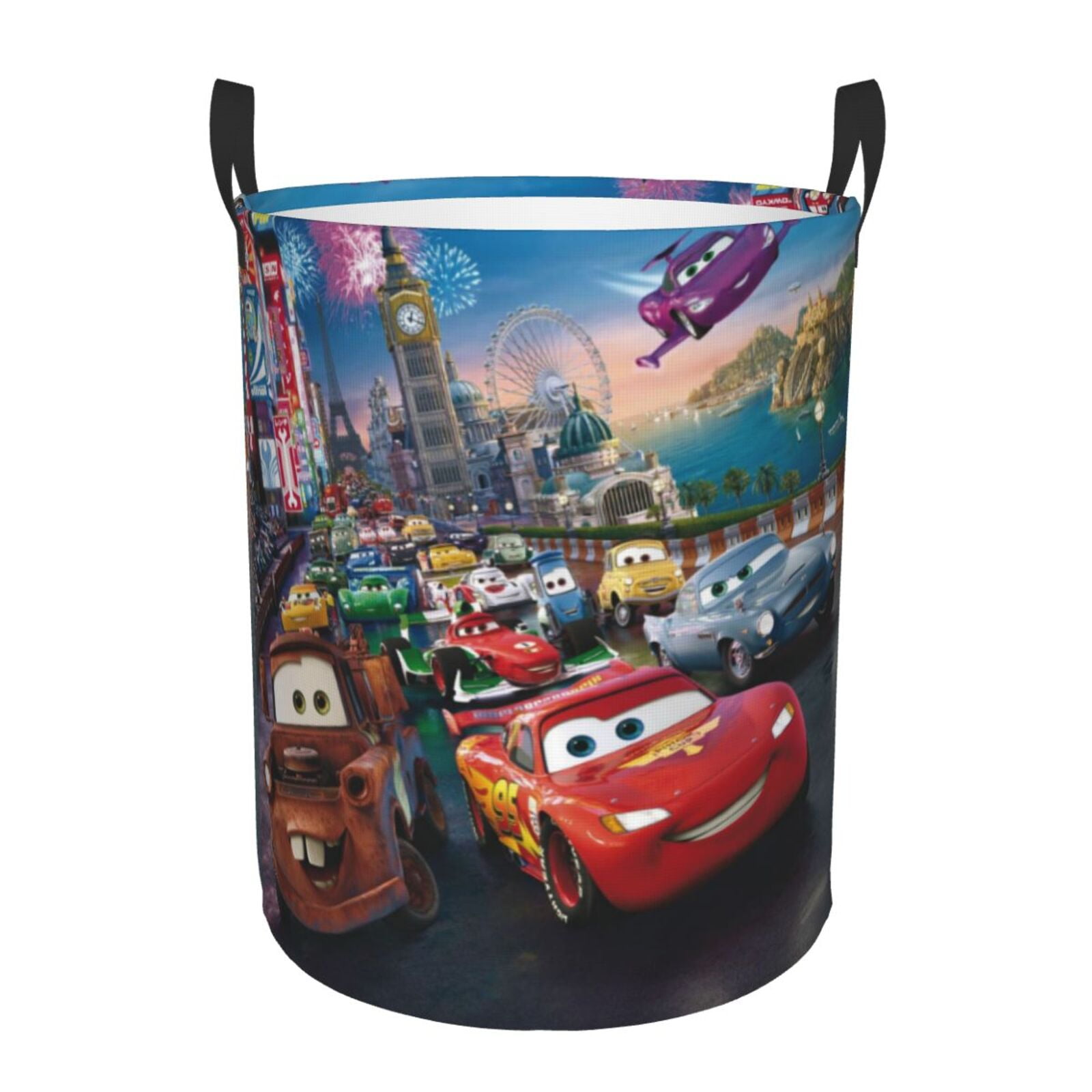 Pixar Cars Large Laundry Hamper, Collapsible Laundry Basket With ...