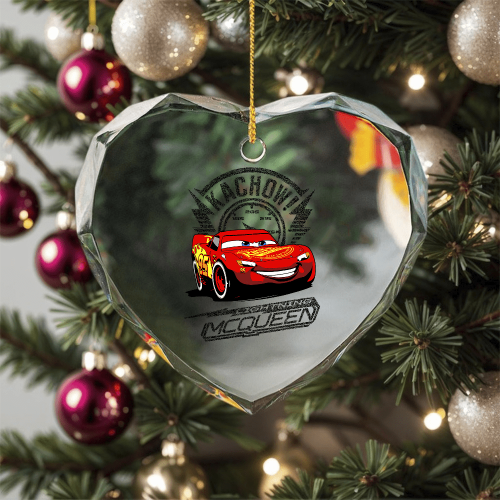 Pixar Cars Lightning Kachow! Retro Ornament, Room Decoration, Crystal ...