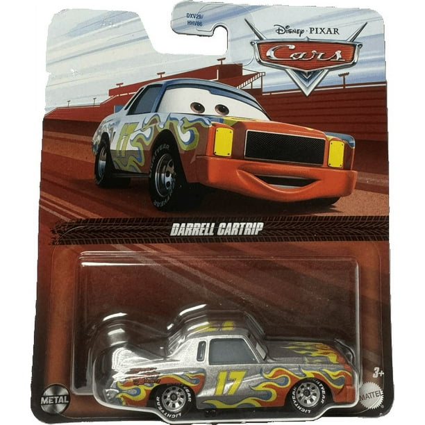 Pixar Cars Metal Series 1:55 Scale, Darrell Cartrip (Silver Body with ...