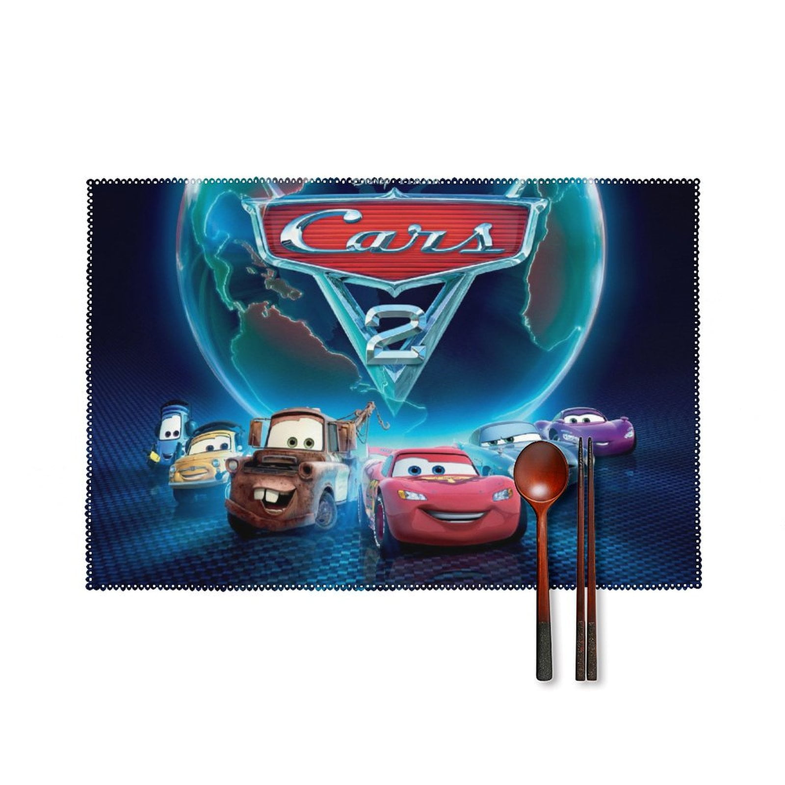 Pixar Cars Placemats Set of 4 - Heat Resistant Non-Slip Place Mats for ...