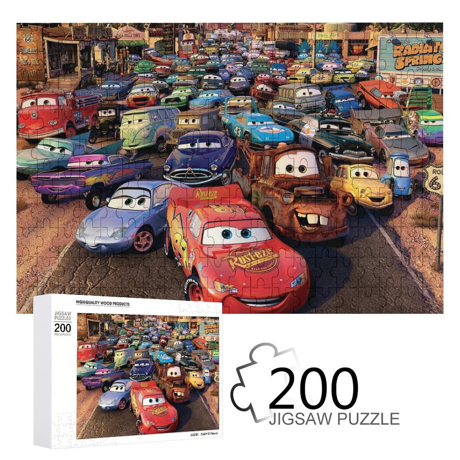 Pixar Cars Puzzle For Boys Girls Puzzle Enthusiasts, 200 Piece Jigsaw ...
