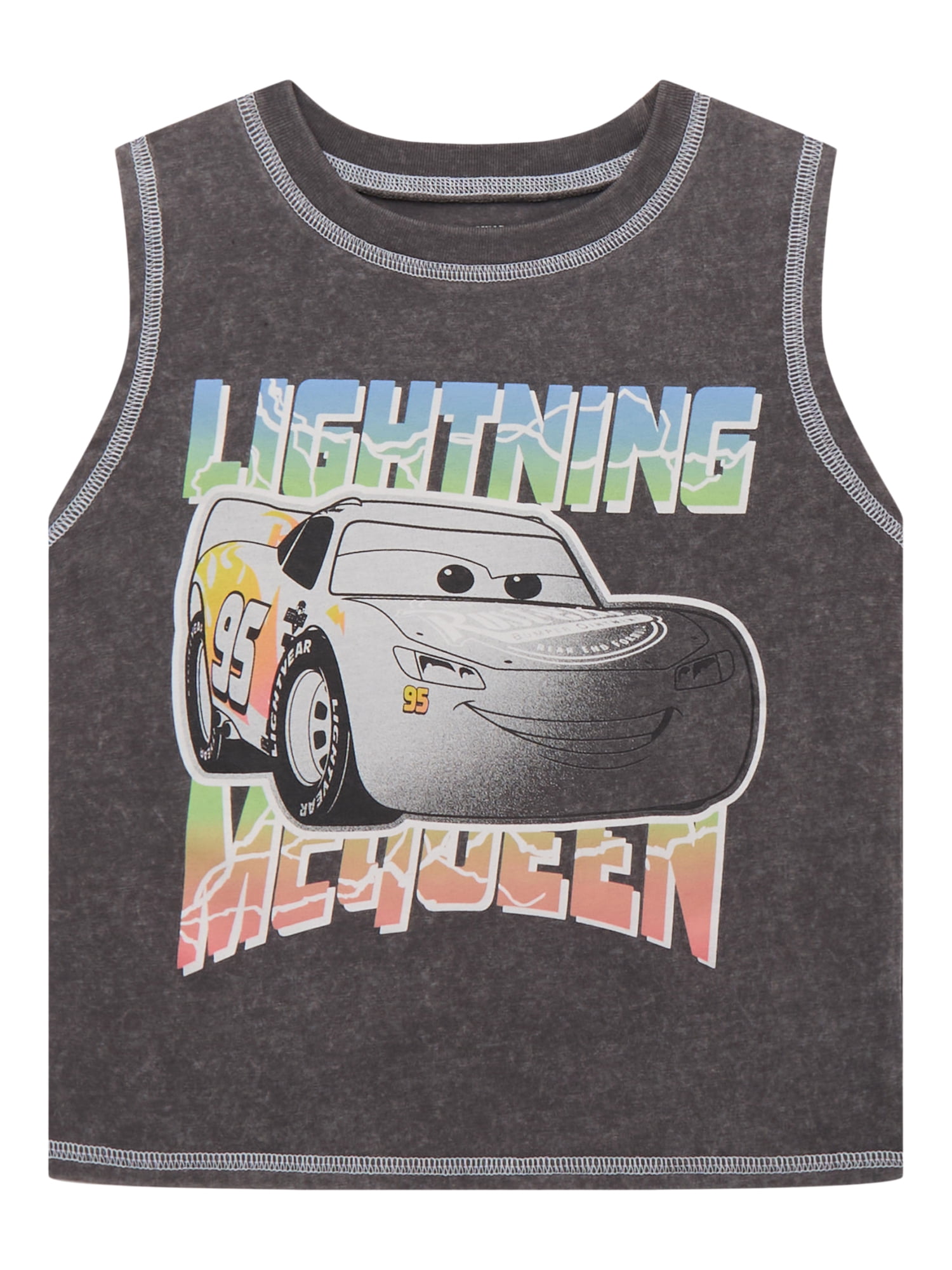 Pixar Cars Toddler Boy Tank Top with Front and Back Graphics, Sizes 12M ...