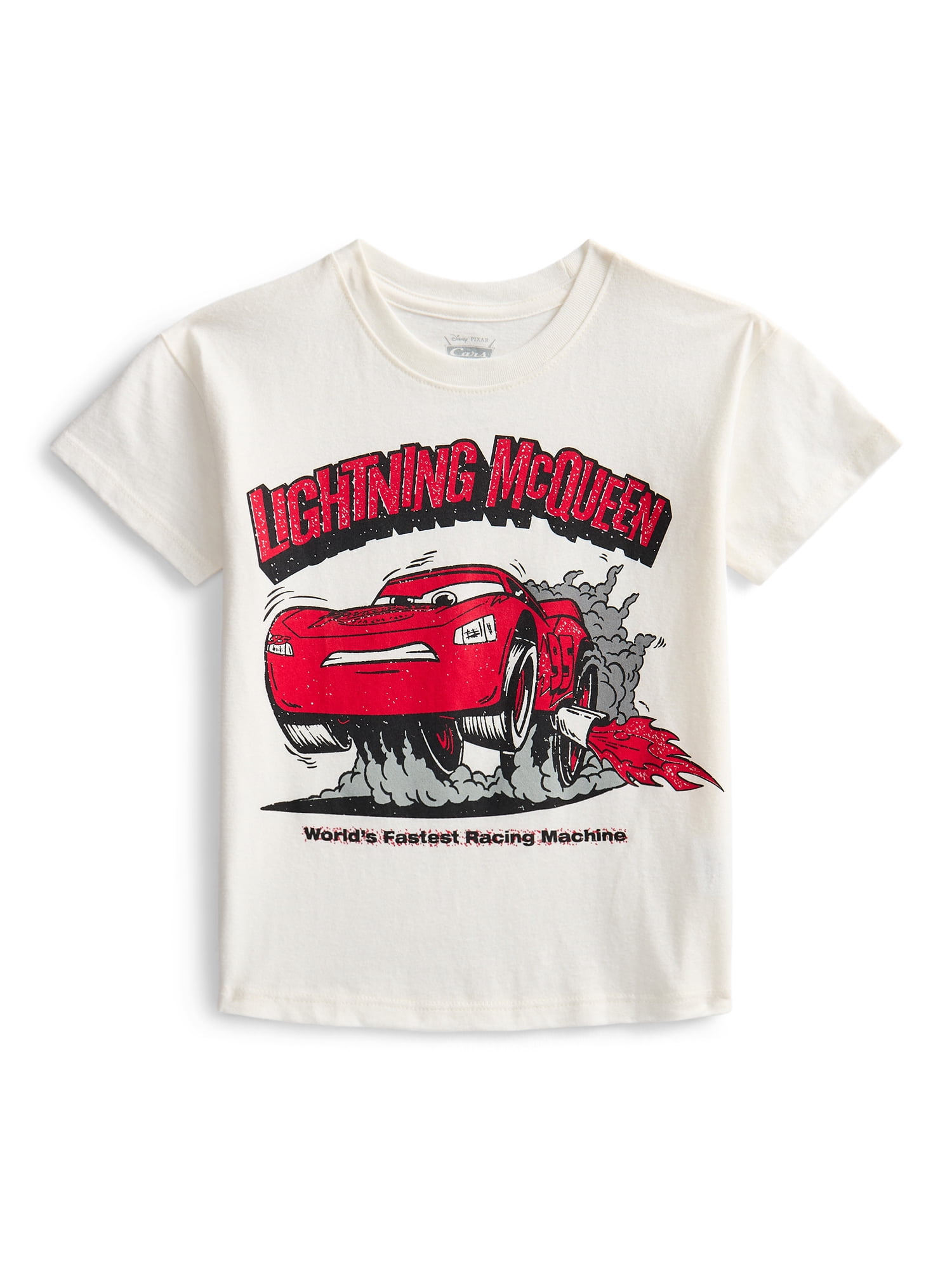 Disney Pixar Cars Toddler Graphic Crewneck Tee with Short Sleeves ...
