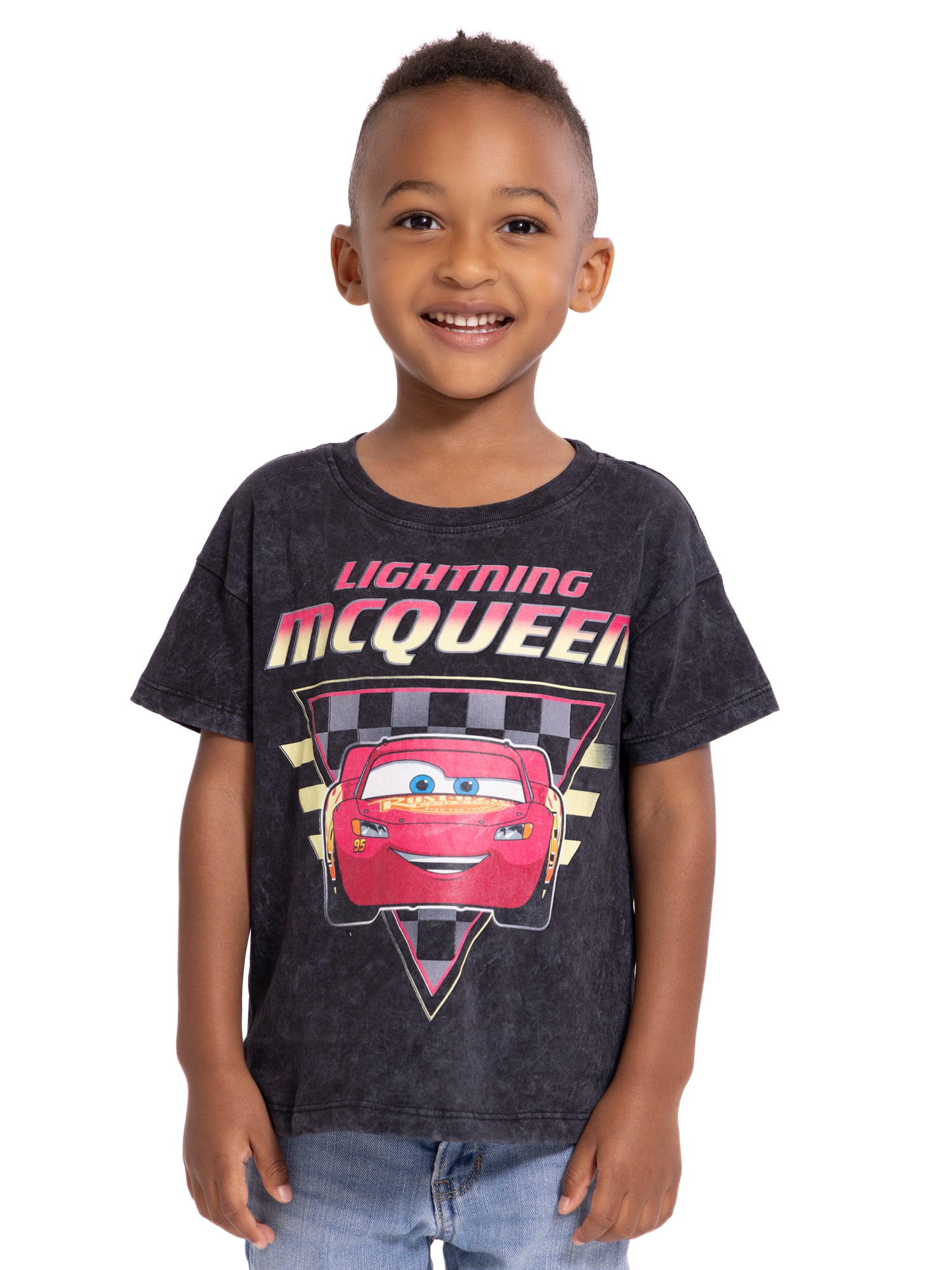 Disney Pixar Cars Toddler Boys Graphic Tee with Short Sleeves, Sizes ...