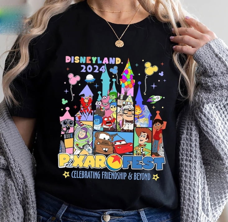 Pixar Fest Shirt, Disneyland Castle Pixar Fest Shirt, Inside Out, Toy ...