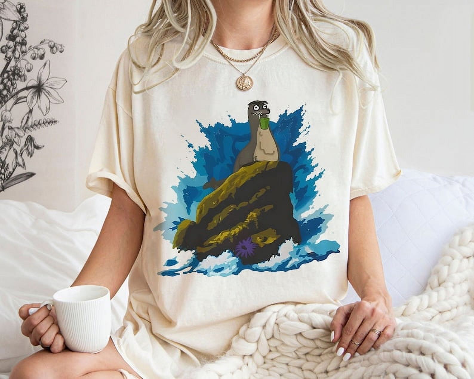 Pixar Finding Nemo Gerald T-shirt, Disney Gerald And Little Mermaid ...