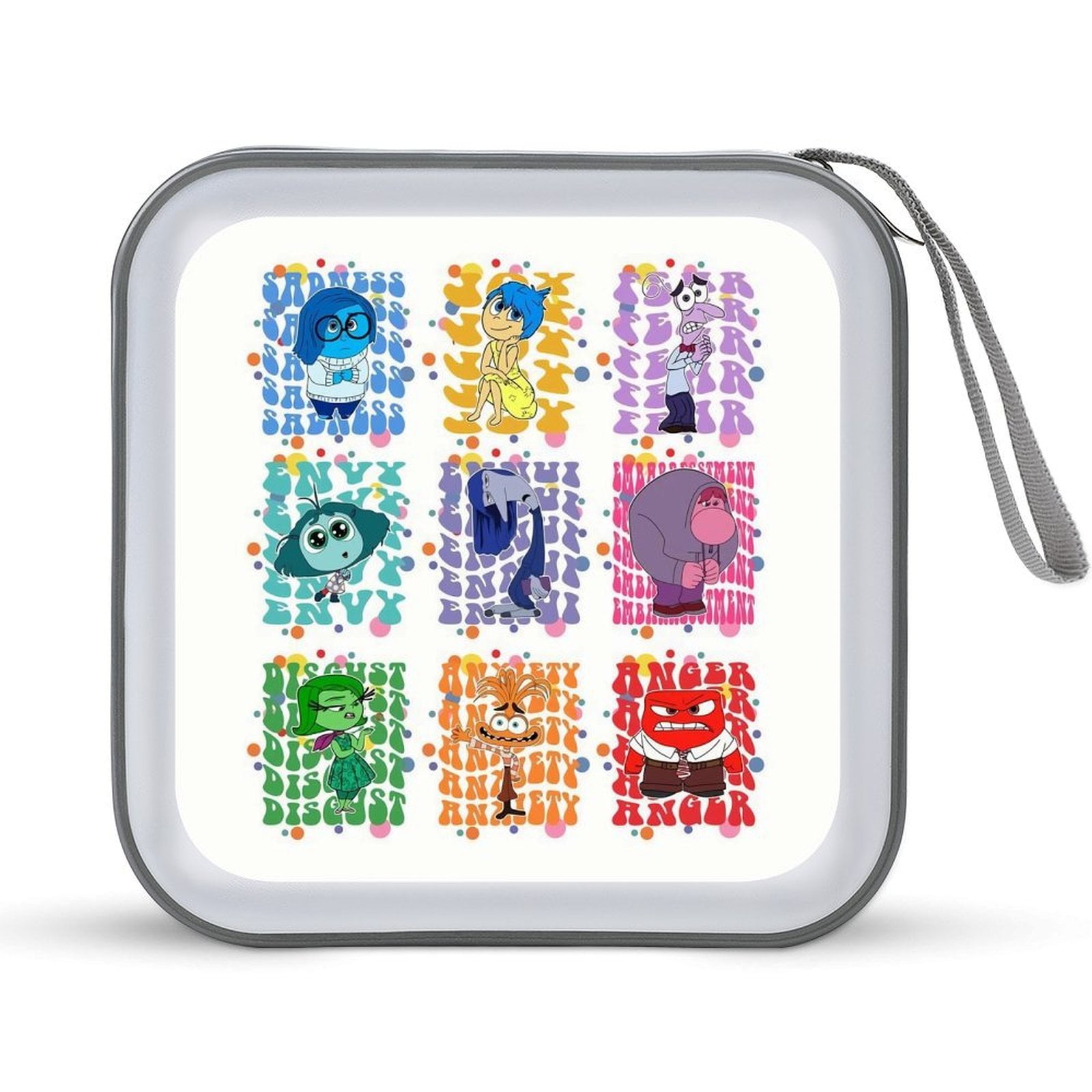 Pixar Inside Out 2 Feel All Your Emotions 40 Capacity CD Cases, Large ...