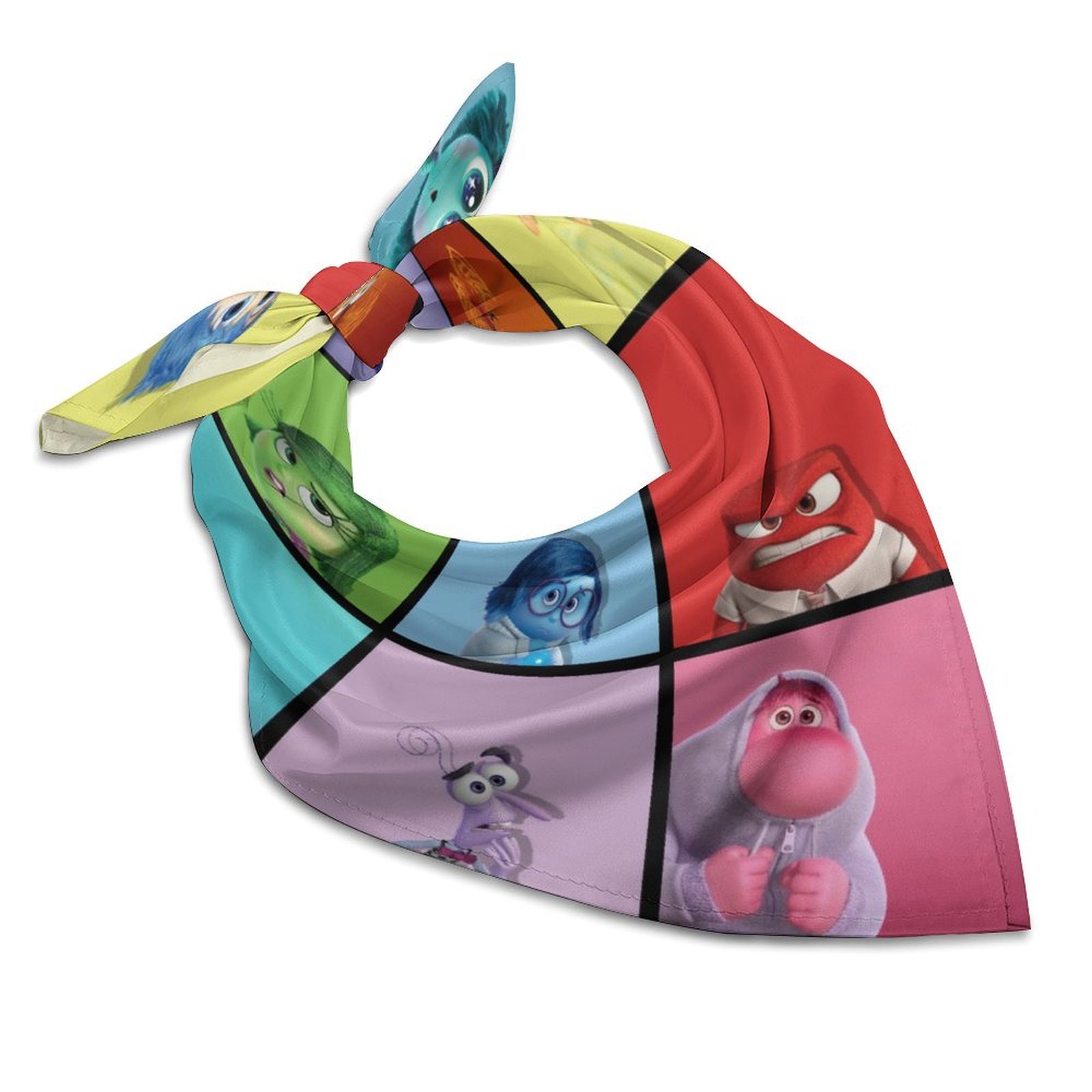 Pixar Inside Out 2 Feel All Your Emotions Vintage 3 Square Satin Head ...
