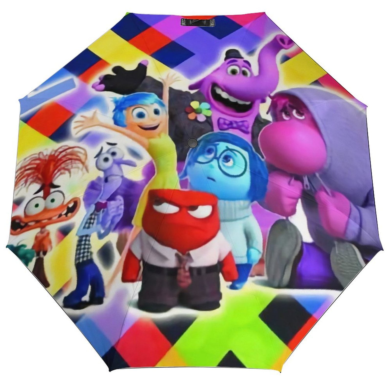 Pixar Inside Out 2 Feel All Your Emotions Vintage 68 Travel Automatic Folding Rain Umbrellas ...