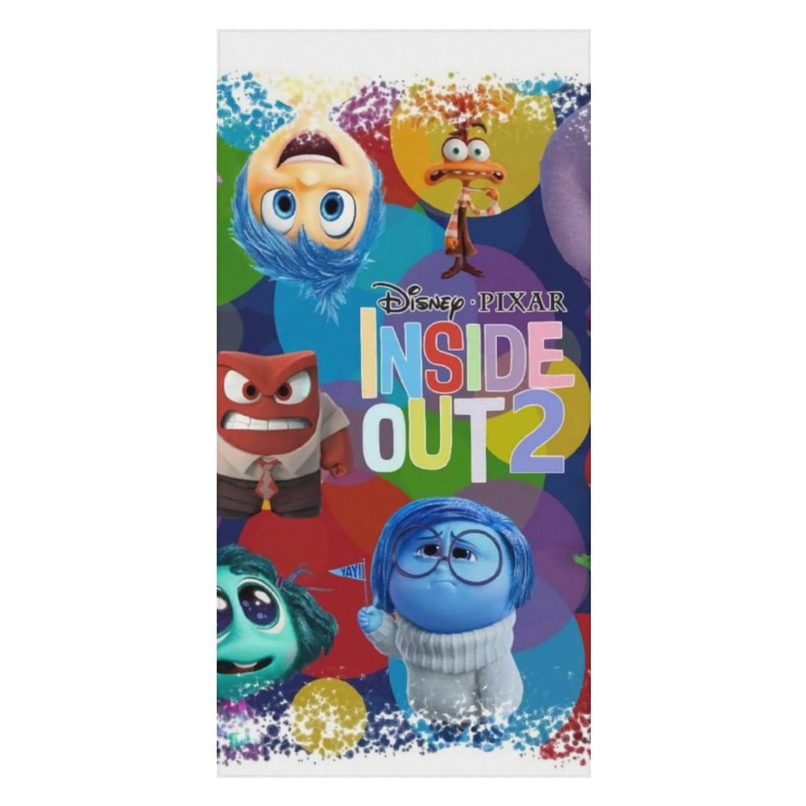 Pixar Inside Out 2 Feel All Your Emotions Vintage Oversized Beach ...