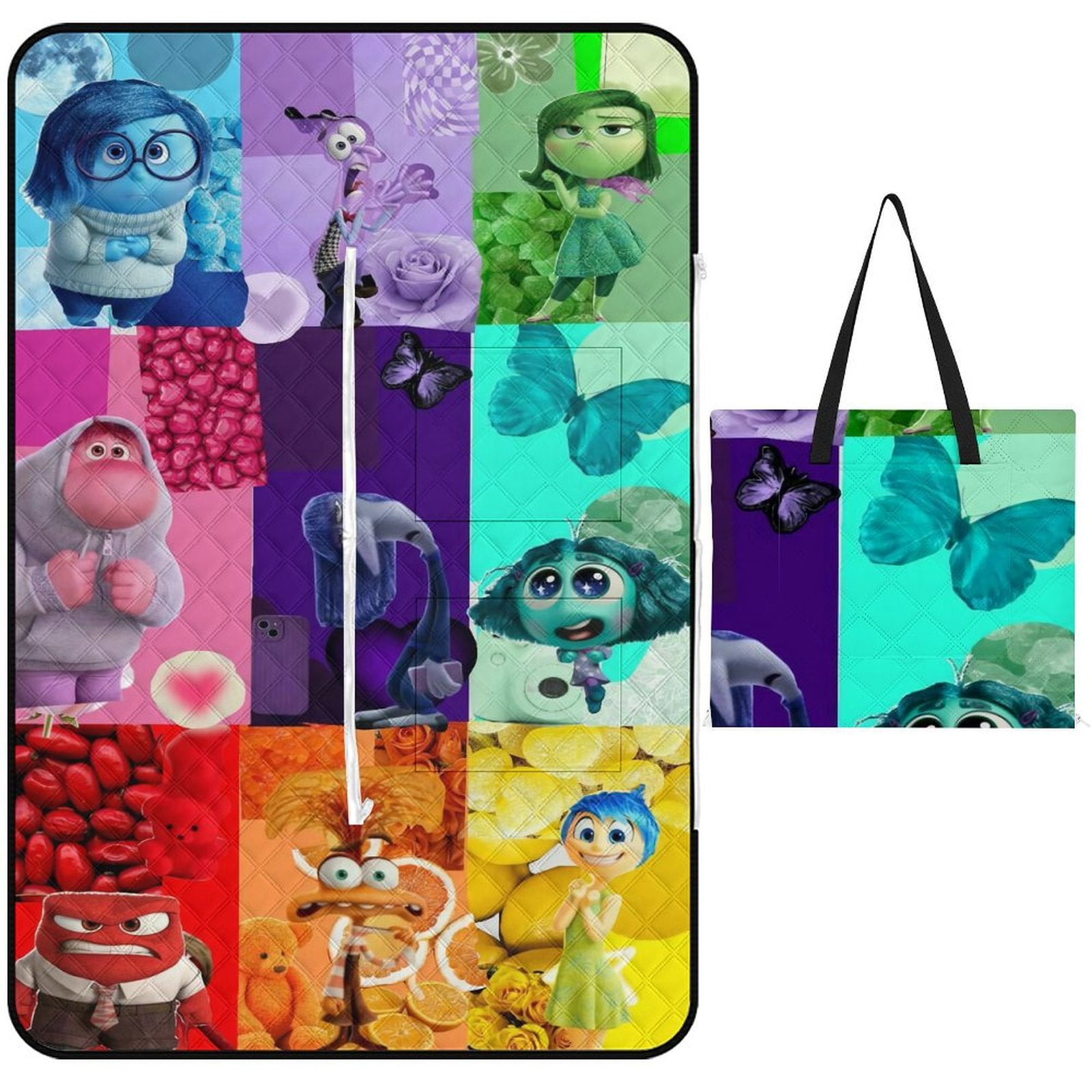 Pixar Inside Out Current Mood Many Emotions Picnic Blankets 59"x39 ...