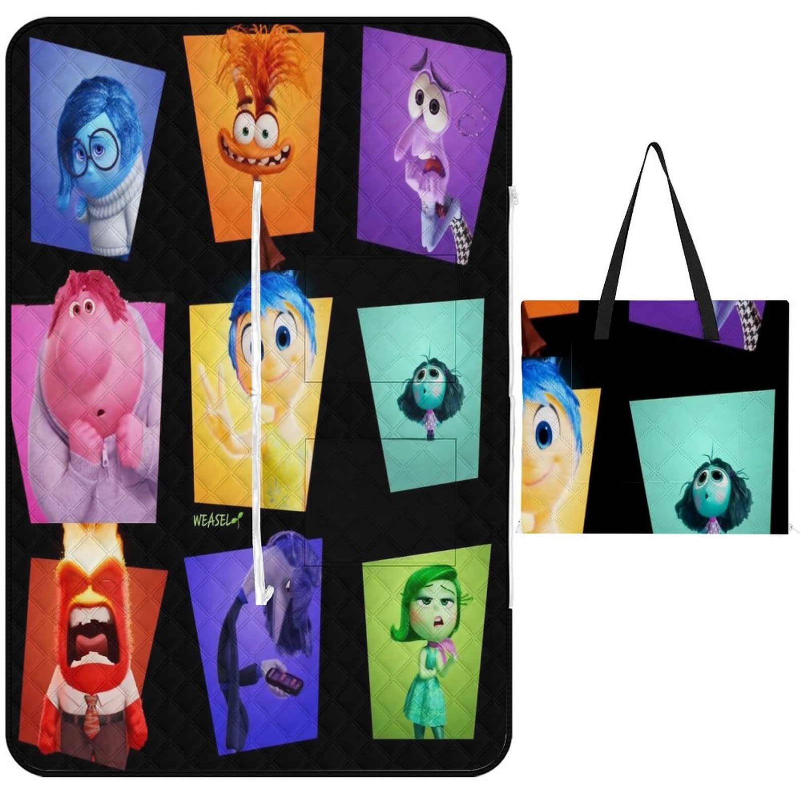 Pixar Inside Out Current Mood Many Emotions Picnic Blankets Outdoor Blanket,59'x39' Extra Large ...