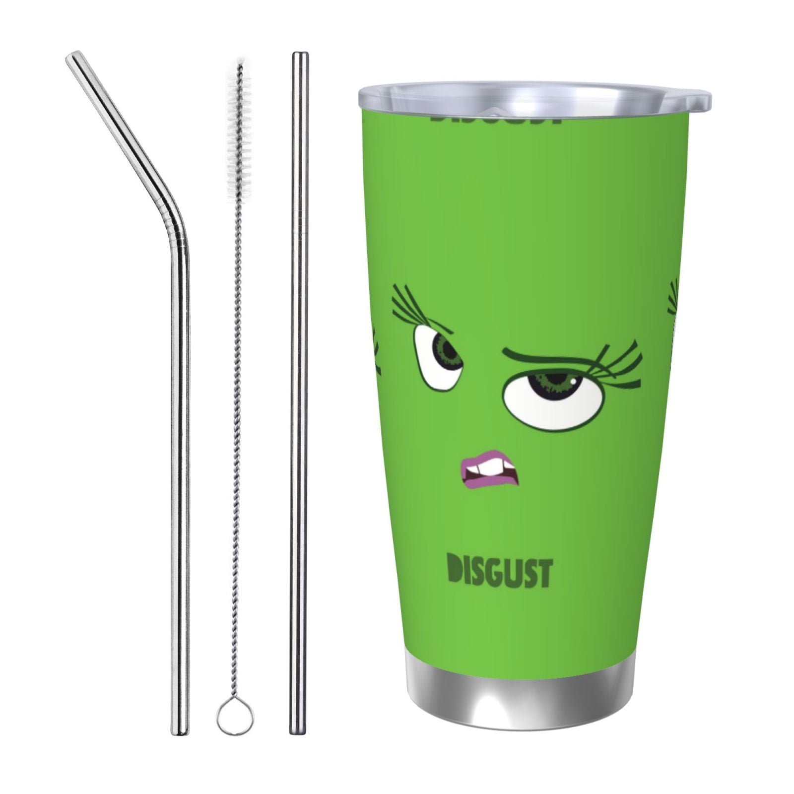 Pixar Inside Out Disgust Face Water Bottle 20oz,Pixar Inside Out ...