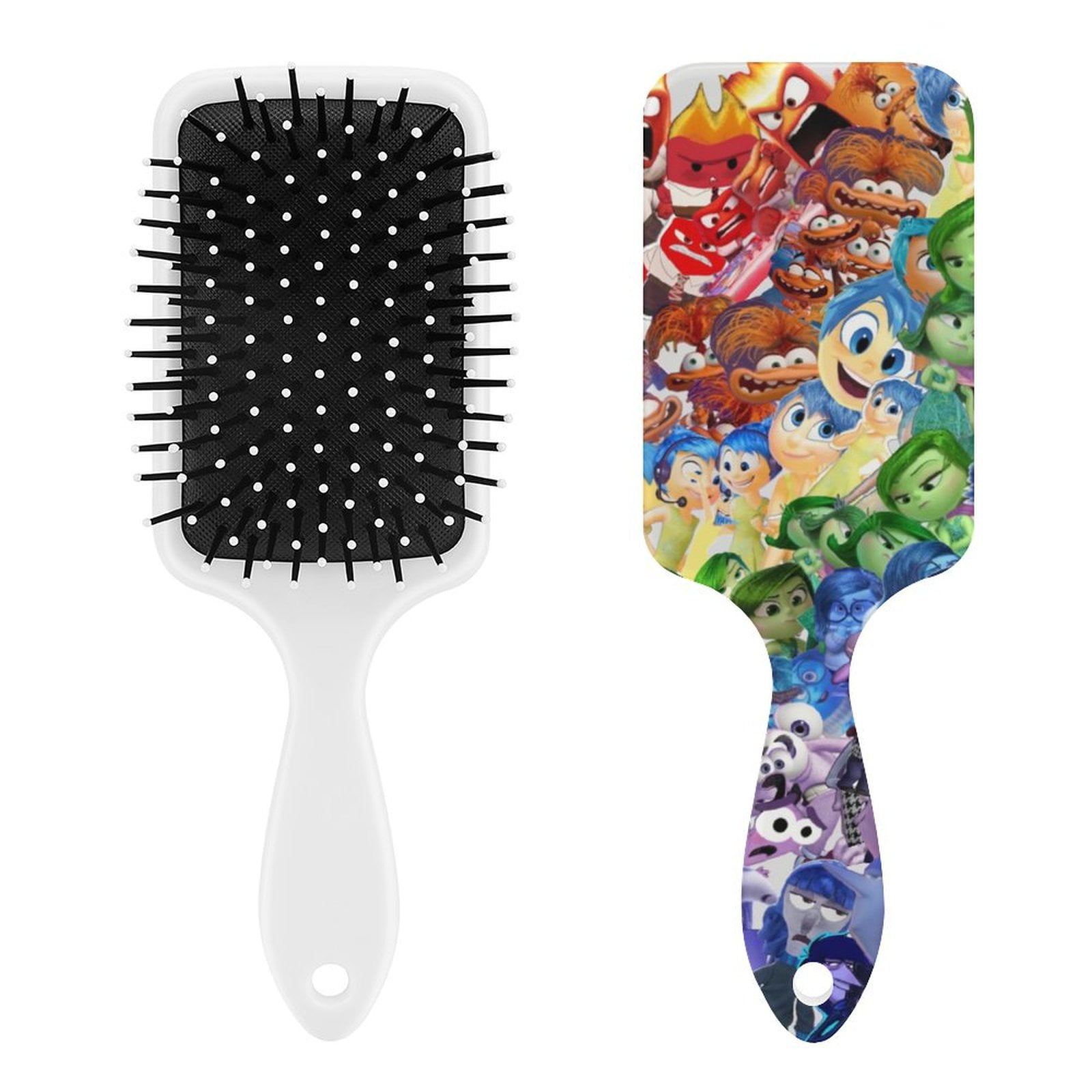 Pixar Inside Out Feel All Your Emotions Vintage Air Cushion Detangling Paddle Brush with Ball ...