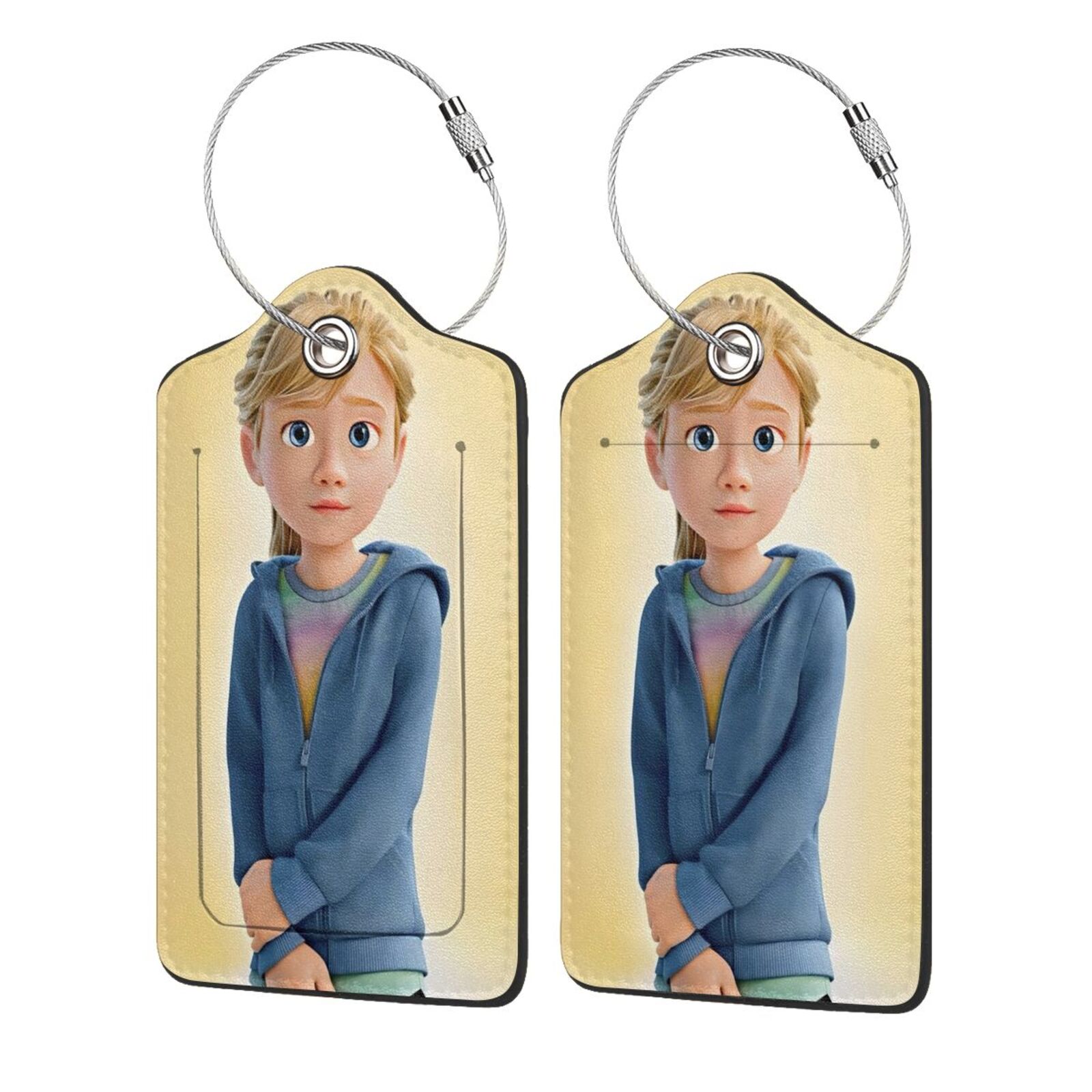 Pixar Inside Out 2 Current Mood Many Emotions 001 Luggage Tags for ...