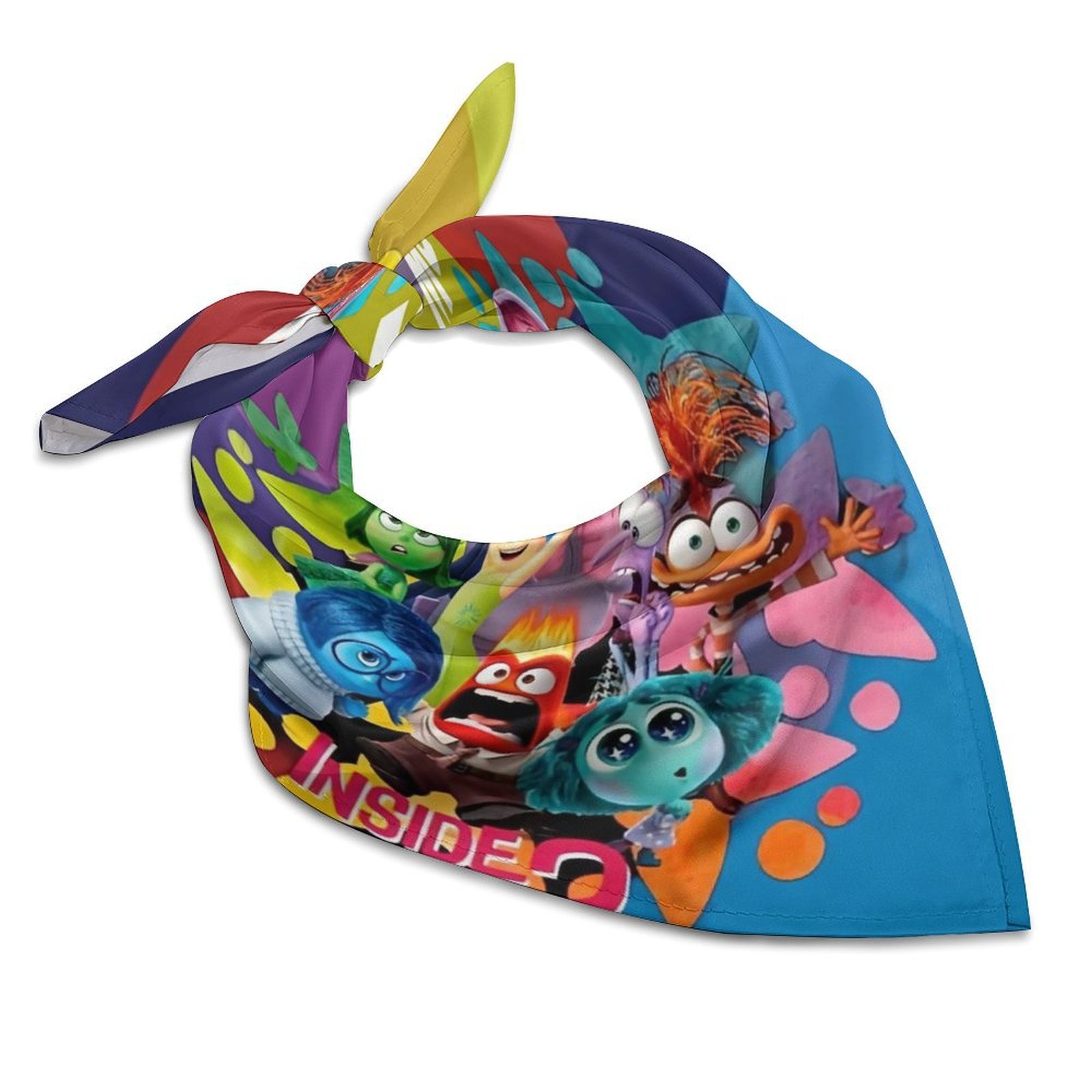 Pixar Inside Out 2 Current Mood Many Emotions 004 Square Satin Head ...