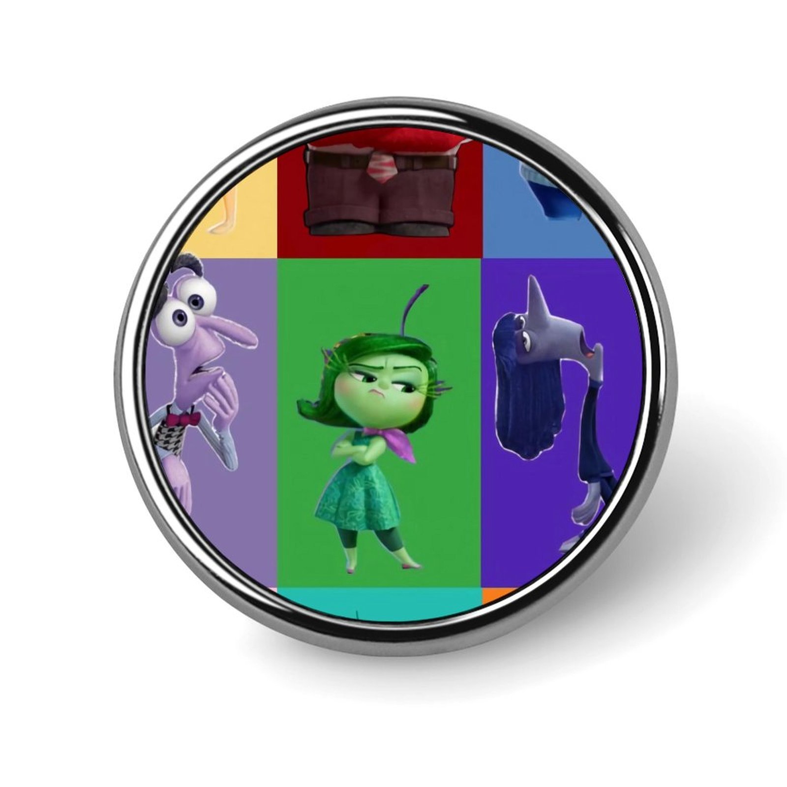 Pixar Inside Out 2 Current Mood Many Emotions 6 DIY Round Badge ...