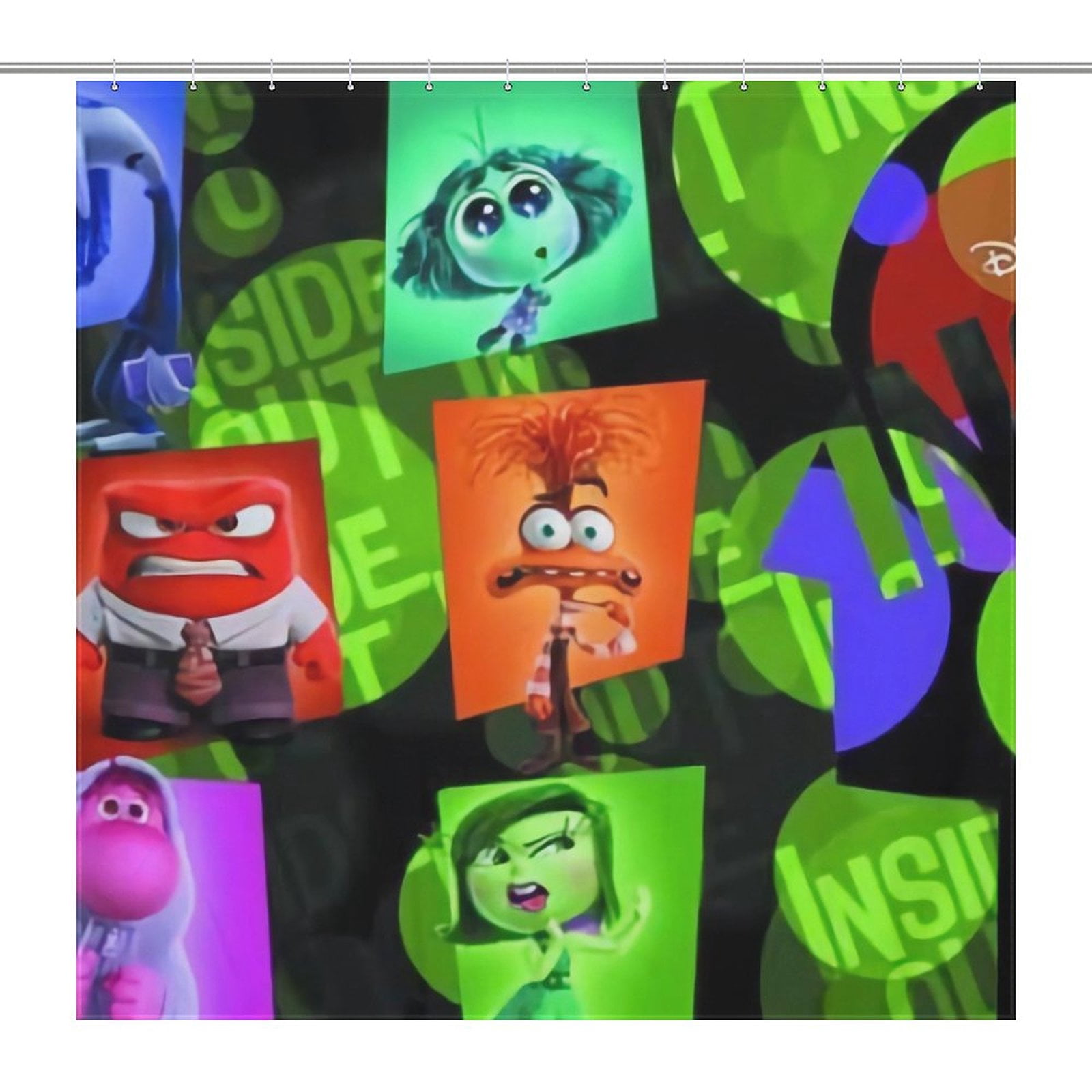 Pixar Inside Out 2 Current Mood Many Emotions Shower Curtain,Shower ...