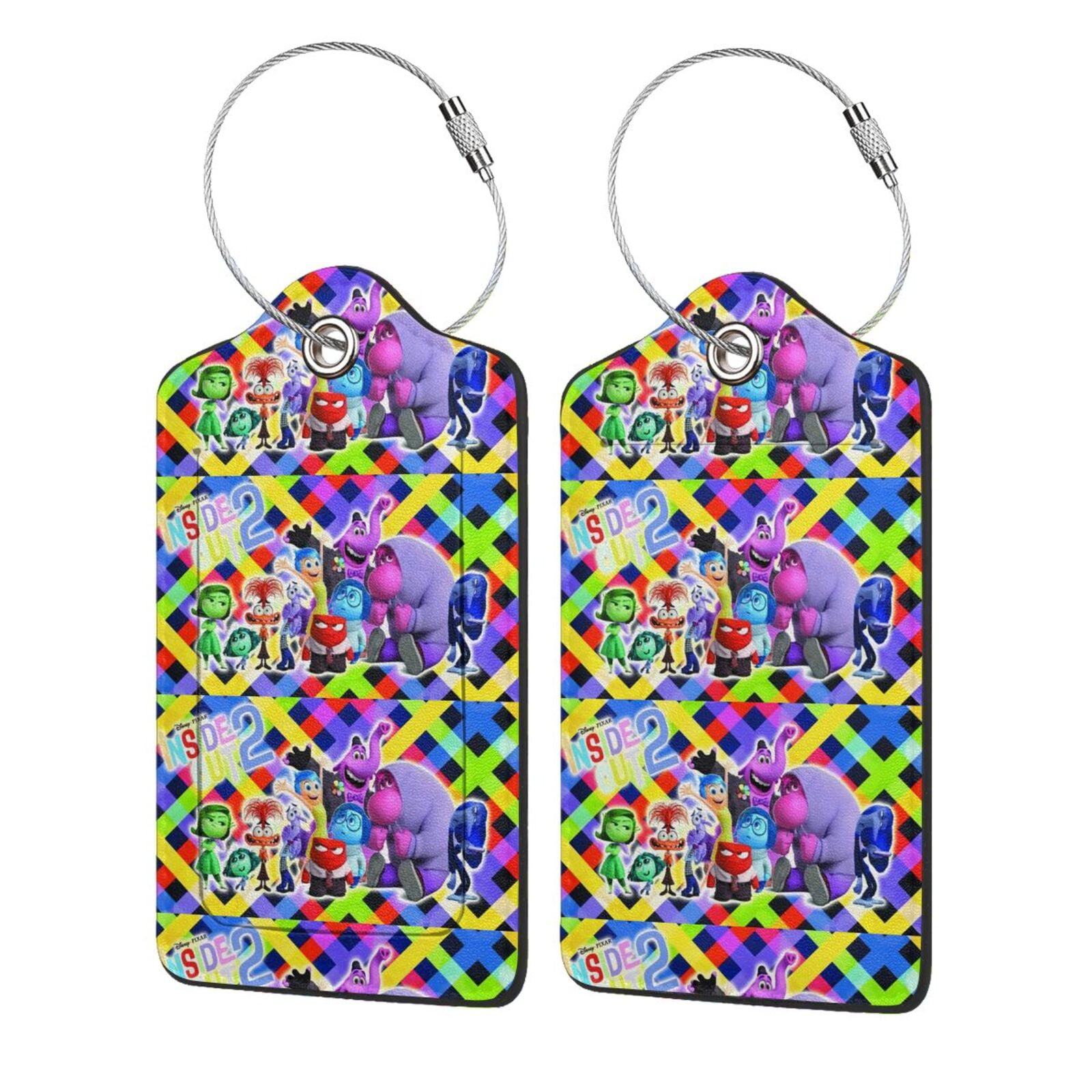 Pixar Inside Out 2 Feel All Your Emotions Vintage 68 Luggage Tags for ...