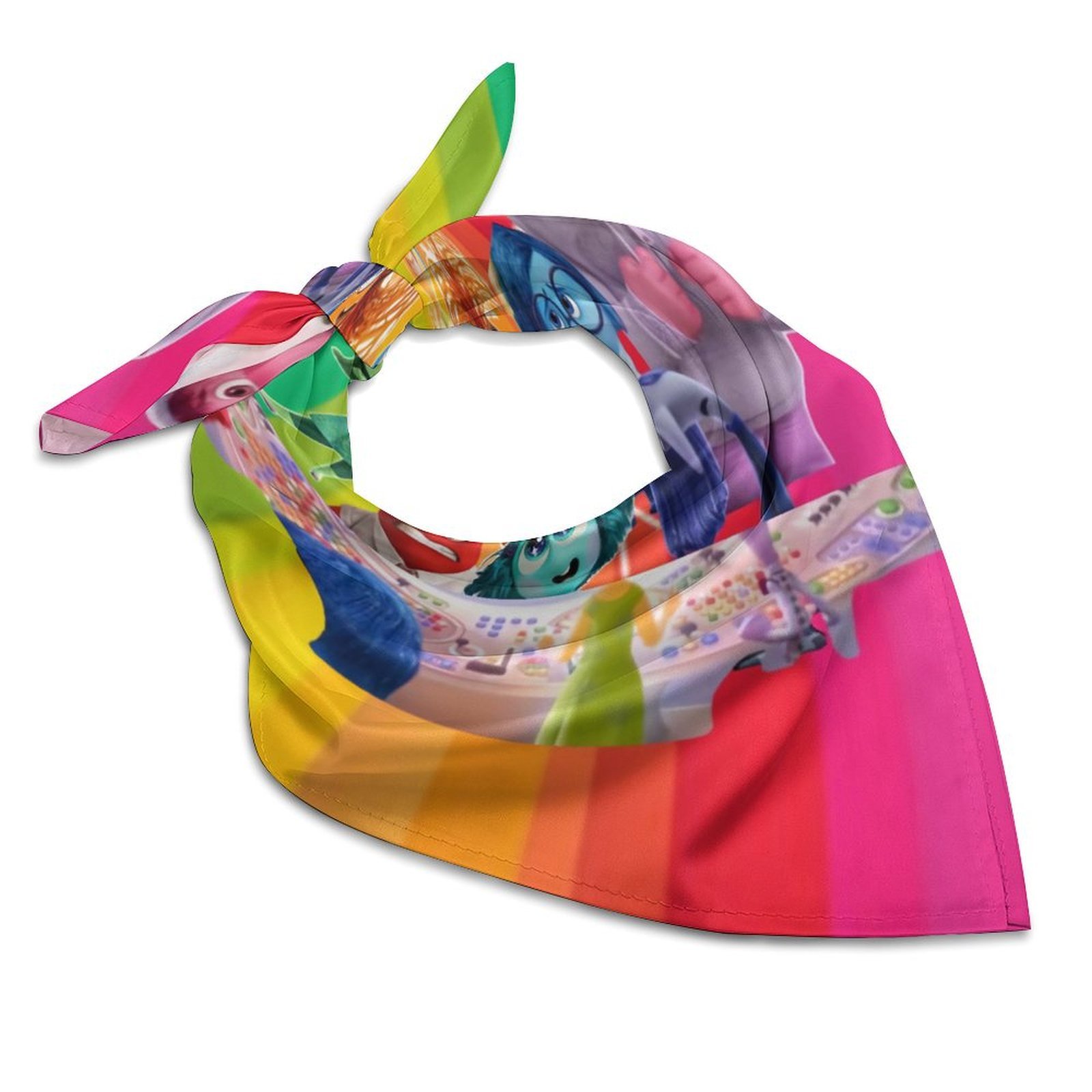 Pixar Inside Out 2 Feel All Your Emotions58 Square Satin Head Scarf ...