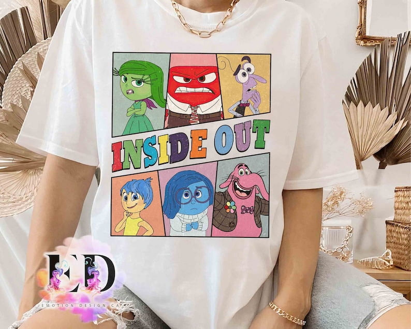 Pixar Inside Out Characters Group T-shirt, Today Is A Core Memory Day ...