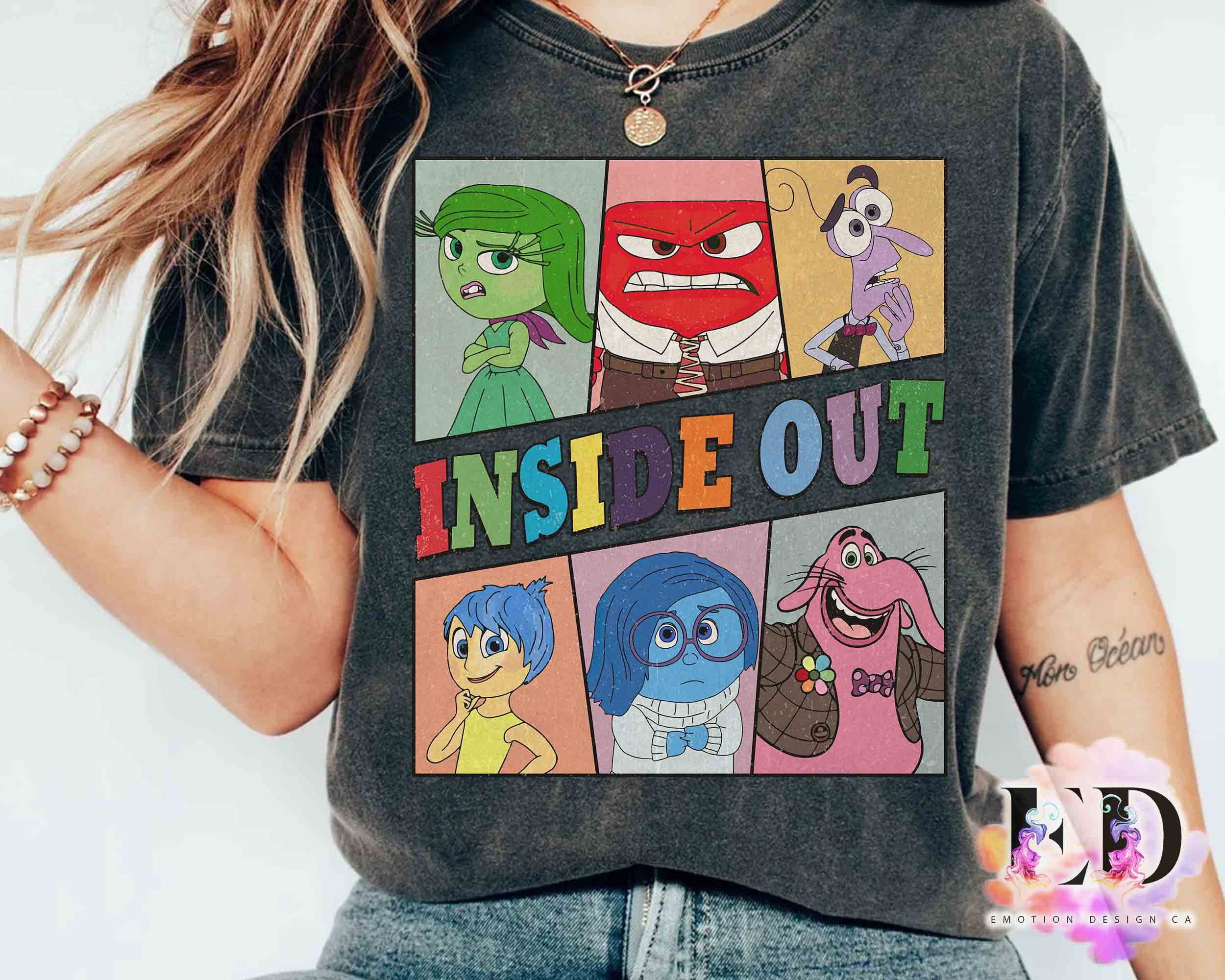 Pixar Inside Out Characters Group T-shirt, Today Is A Core Memory Day ...