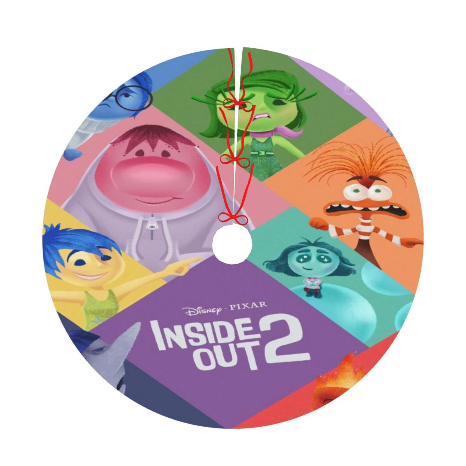 Pixar Inside Out Christmas Tree Skirt 36 Inch,Soft and Funny Merry ...