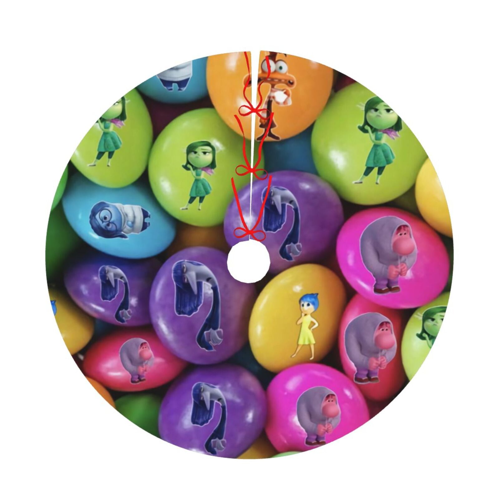 Pixar Inside Out Christmas Tree Skirt 48 Inch,Soft and Funny Merry ...