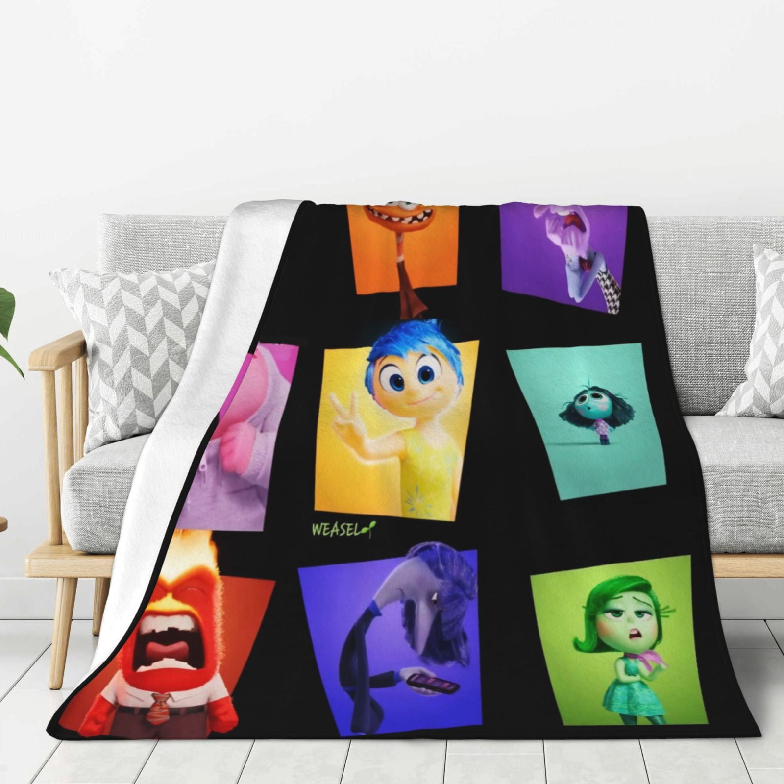 Pixar Inside Out Current Mood Many Emotions Blankets for Couch,Super ...