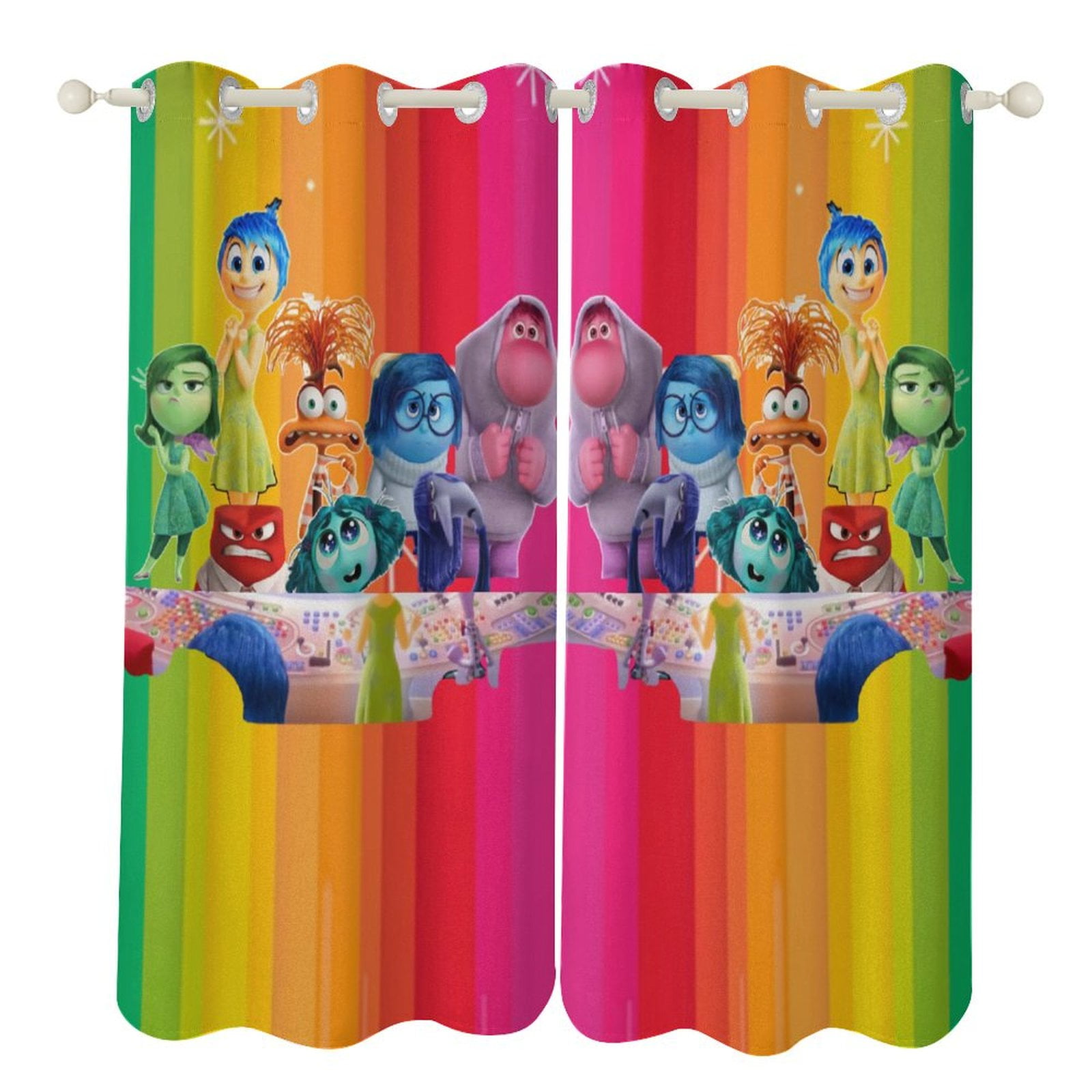 Pixar Inside Out Feel All Your Emotions Curtains for Kids,Cartoon ...