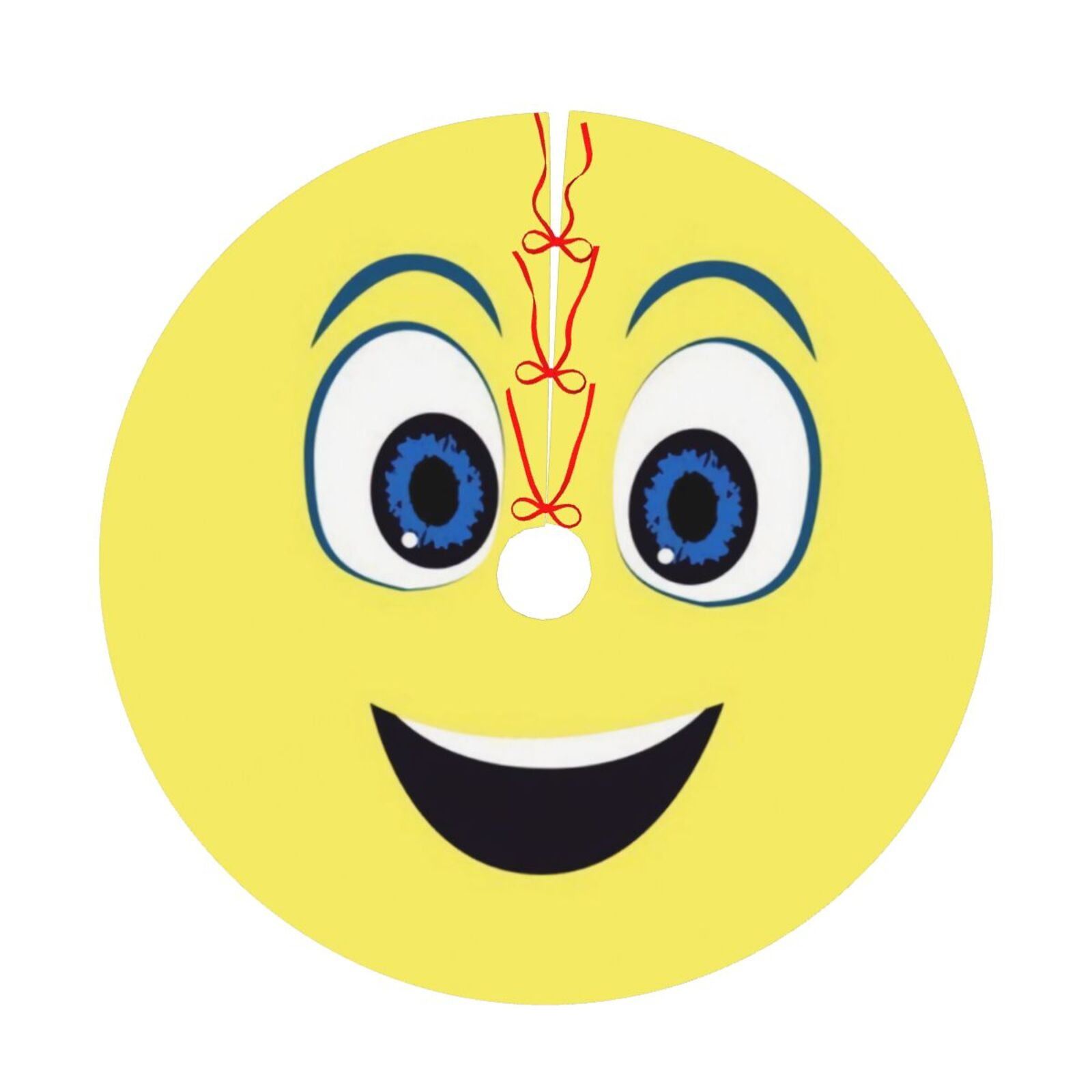 Pixar Inside Out Joy Face Christmas Tree Skirt 36 Inch,Soft and Funny ...