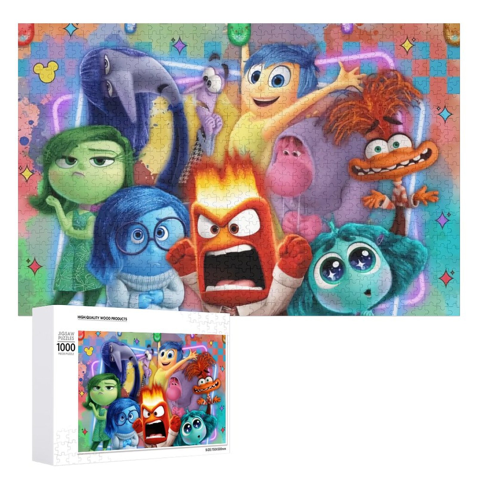 Pixar Inside Out Puzzles for Adults 1000 Pieces,Challenging Puzzle ...