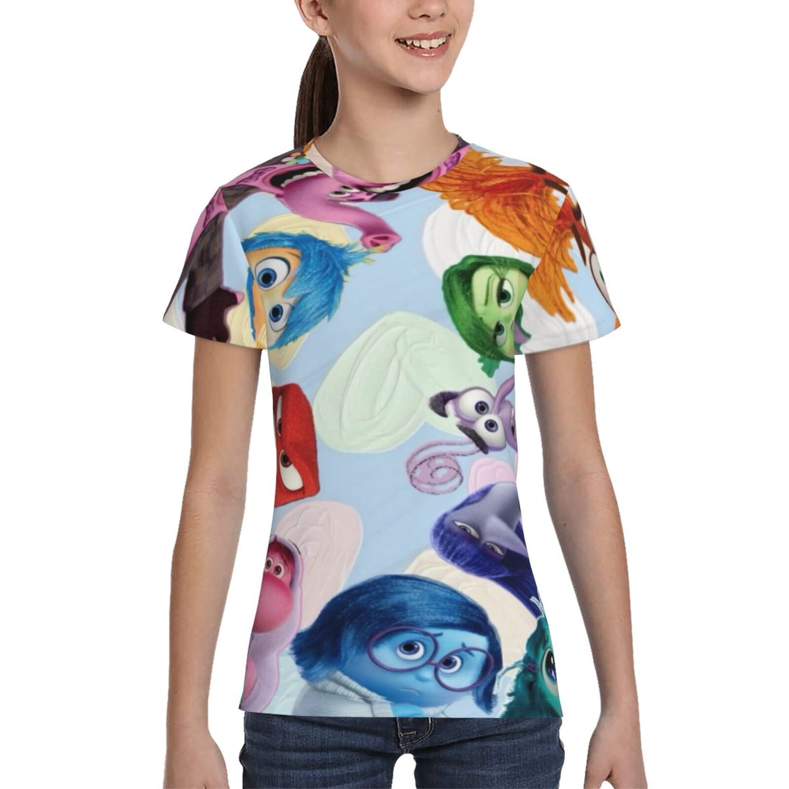 Pixar Inside Out Youth Shirt,Athletic Short Sleeve Tees Kids Casual ...