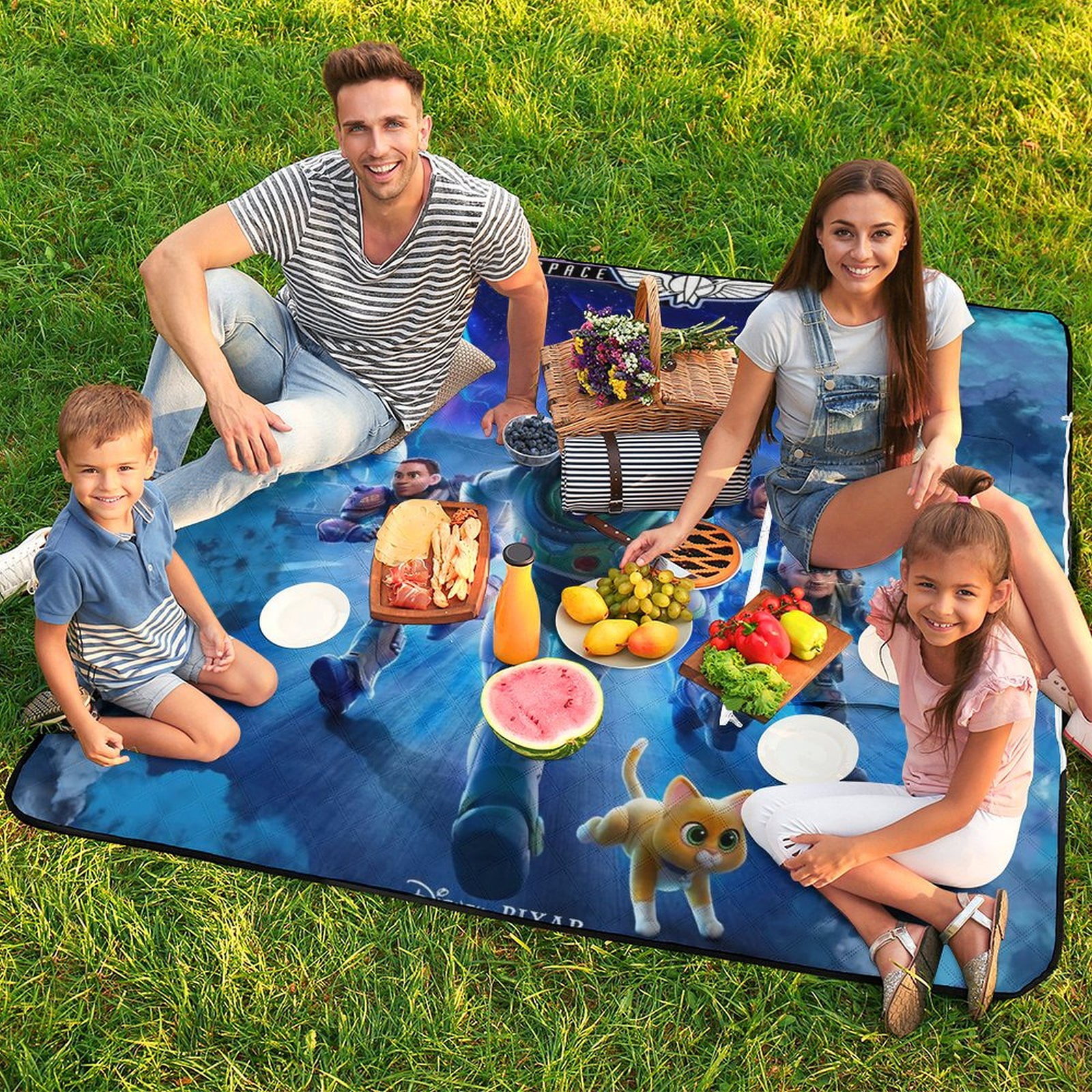 Pixar Toy Story Buzz Lightyear Extra Large Picnic Outdoor Blanket,59 x ...