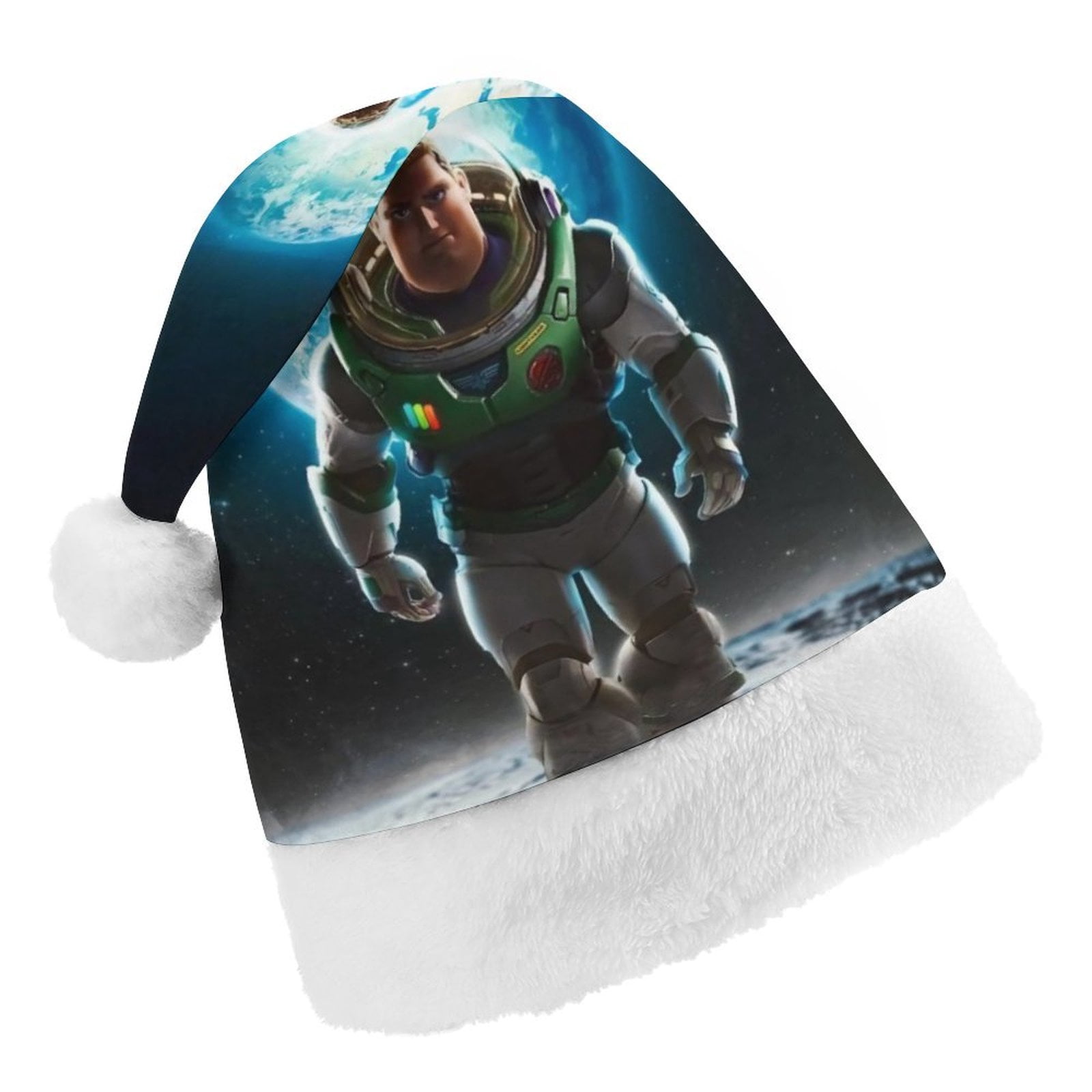 Pixar Toy Story Buzz Lightyear Grin Graphic Santa Hat,Pixar Toy Story ...