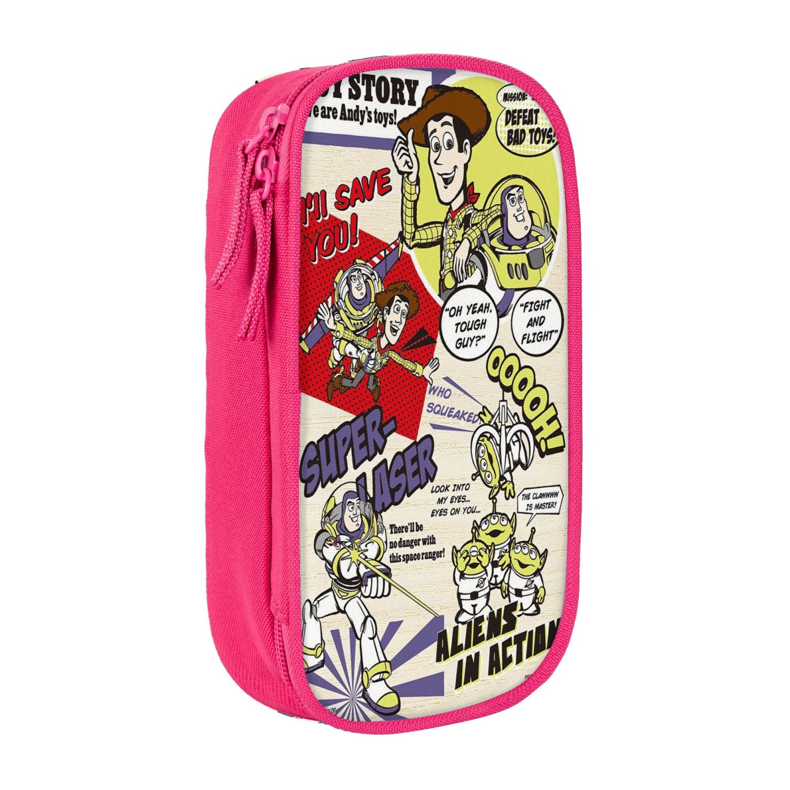 Pixar Toy Story Buzz Lightyear Retro Pencil Case,Big Capacity Pencil ...