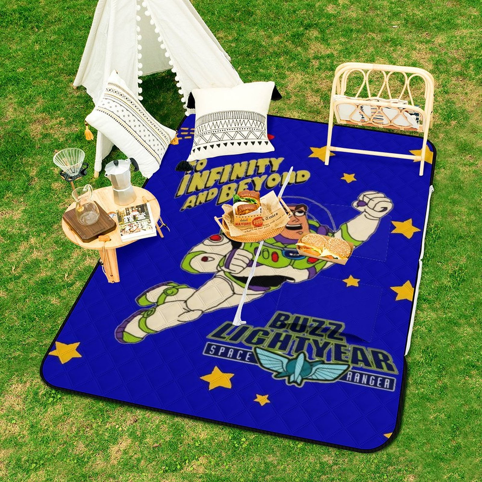 Pixar Toy Story Buzz Lightyear Strong Pose Extra Large Picnic Outdoor ...