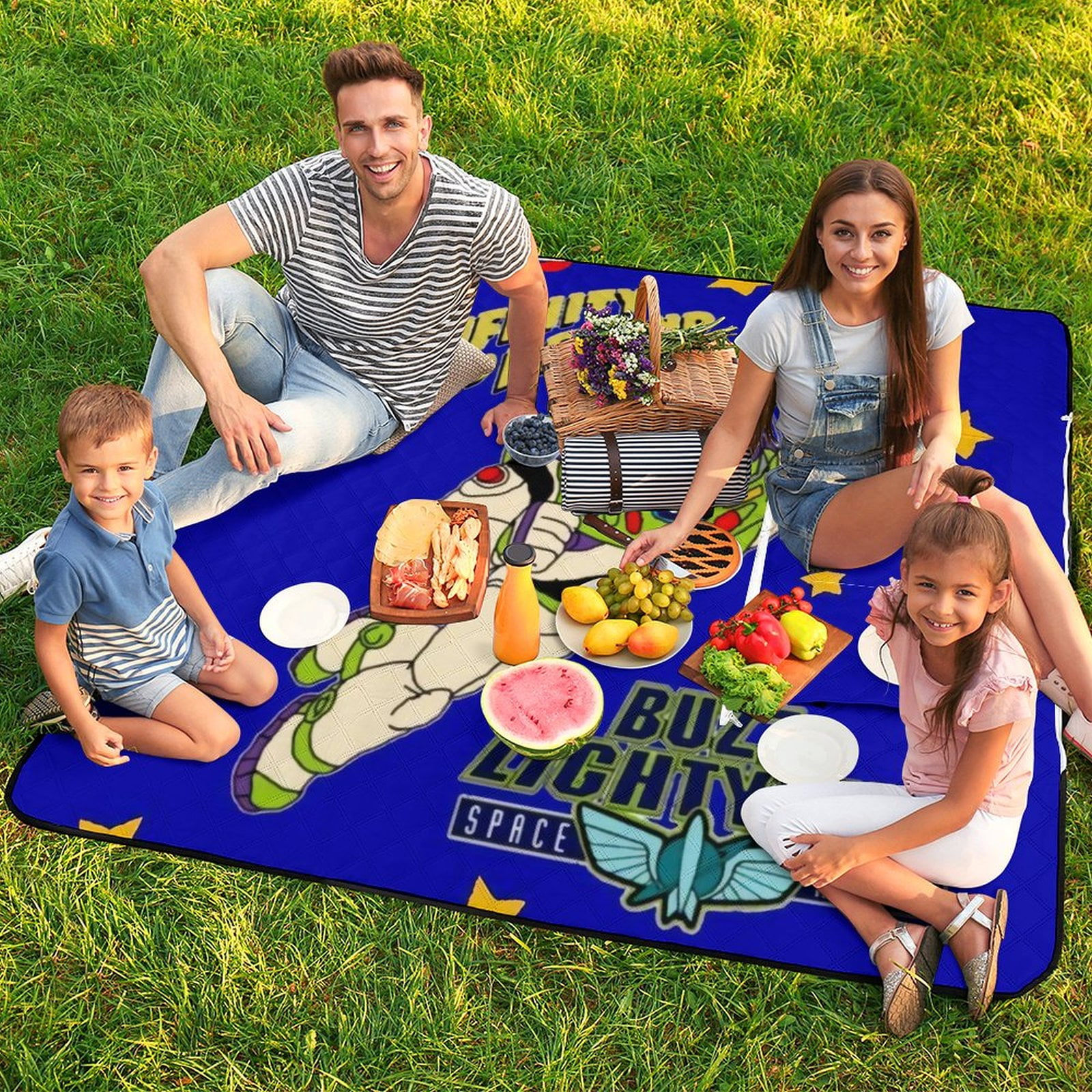 Pixar Toy Story Buzz Lightyear Strong Pose Extra Large Picnic Outdoor ...