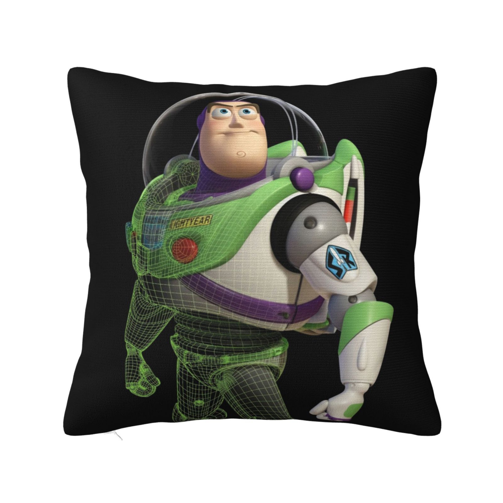 Pixar Toy Story Buzz Lightyear Throw Pillow Covers 18x18 Inch,Square ...