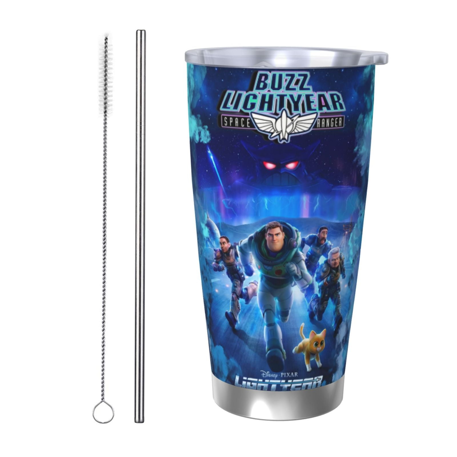 Pixar Toy Story Buzz Lightyear Water Bottle 20oz Stainless Steel Vacuum ...