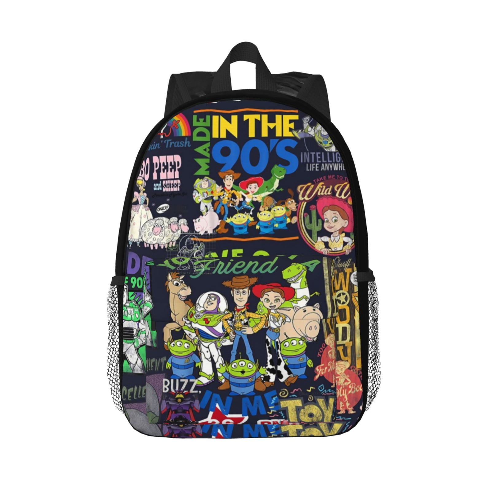 Pixar Toy Story Buzz Lightyear Woody Backpacks with Side Pockets ...