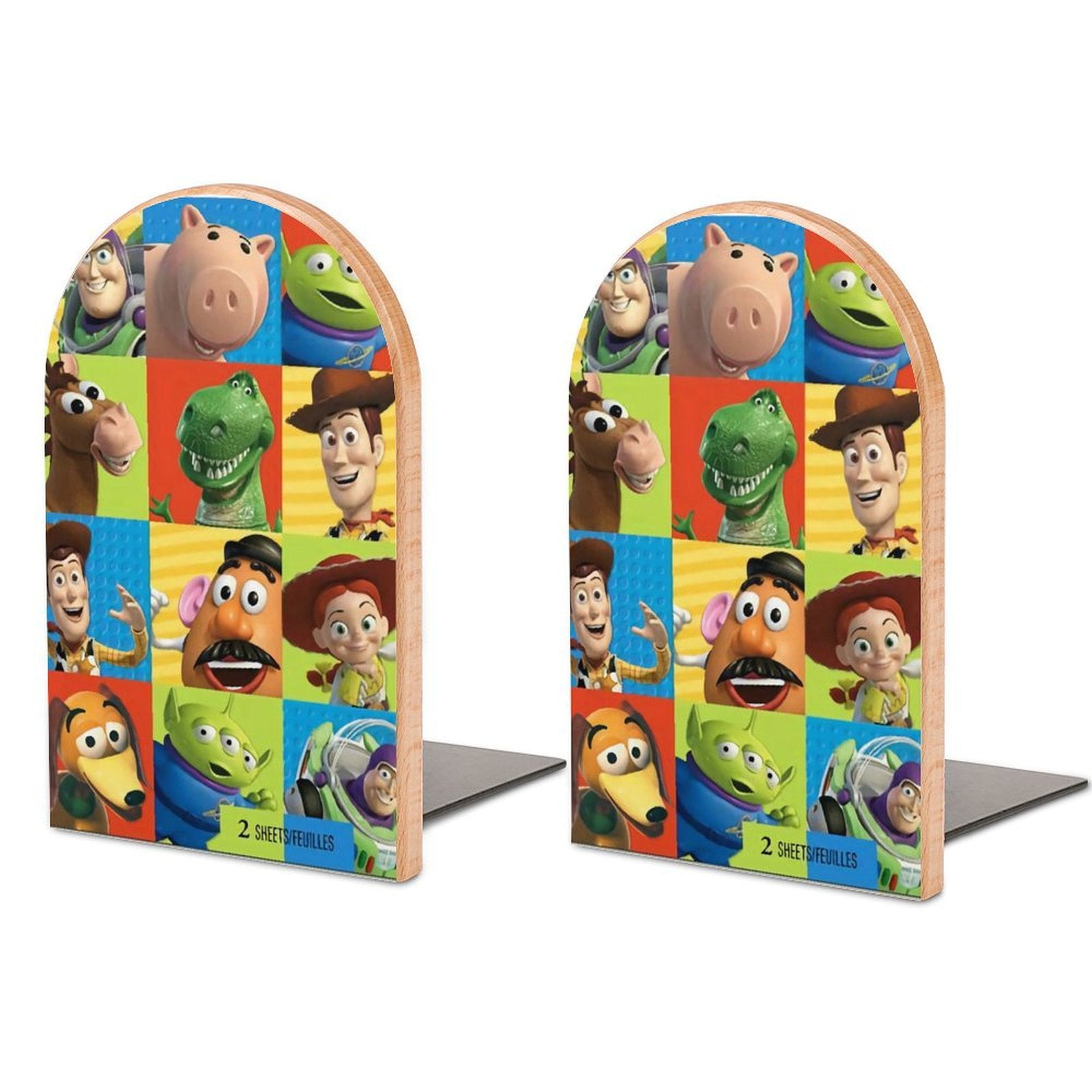 Pixar Toy Story Woody Buzz Lightyear Bo Peep Rex Book Ends,Bookends ...