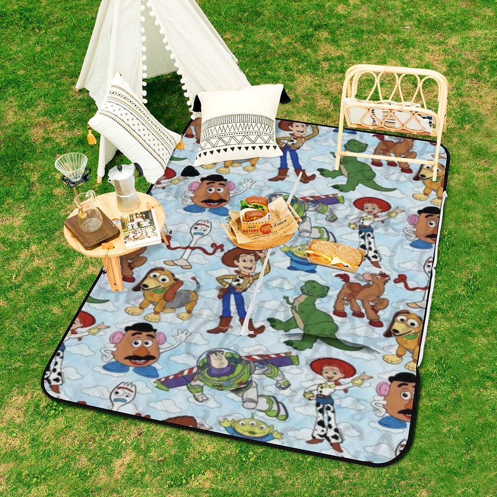 Pixar Toy Story Woody Picnic Blankets 59"x39" Extra Large Outdoor ...