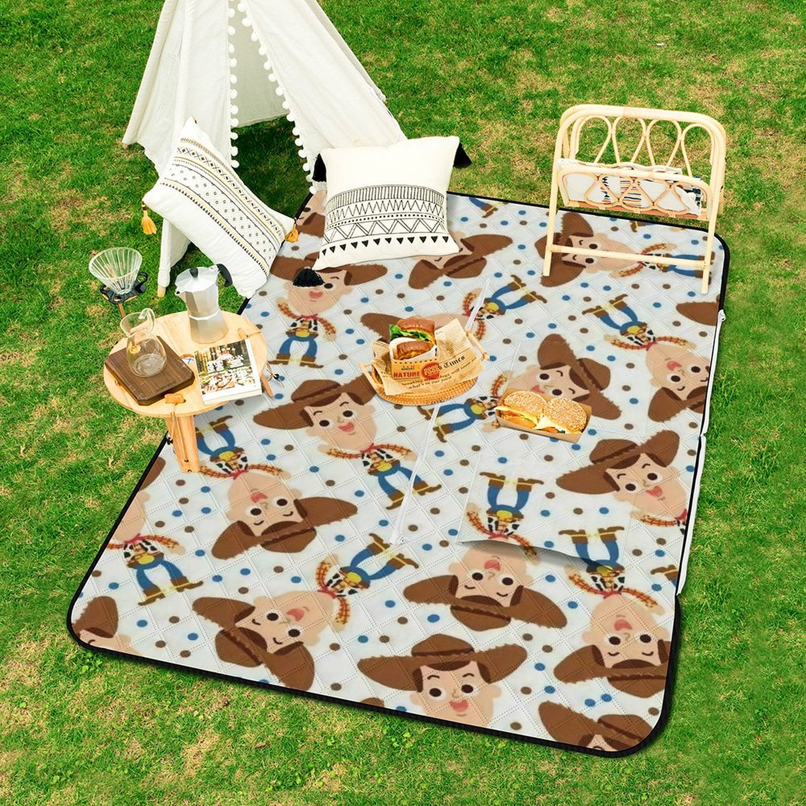 Pixar Toy Story Woody Picnic Blankets Outdoor Blanket,59'x39' Extra ...