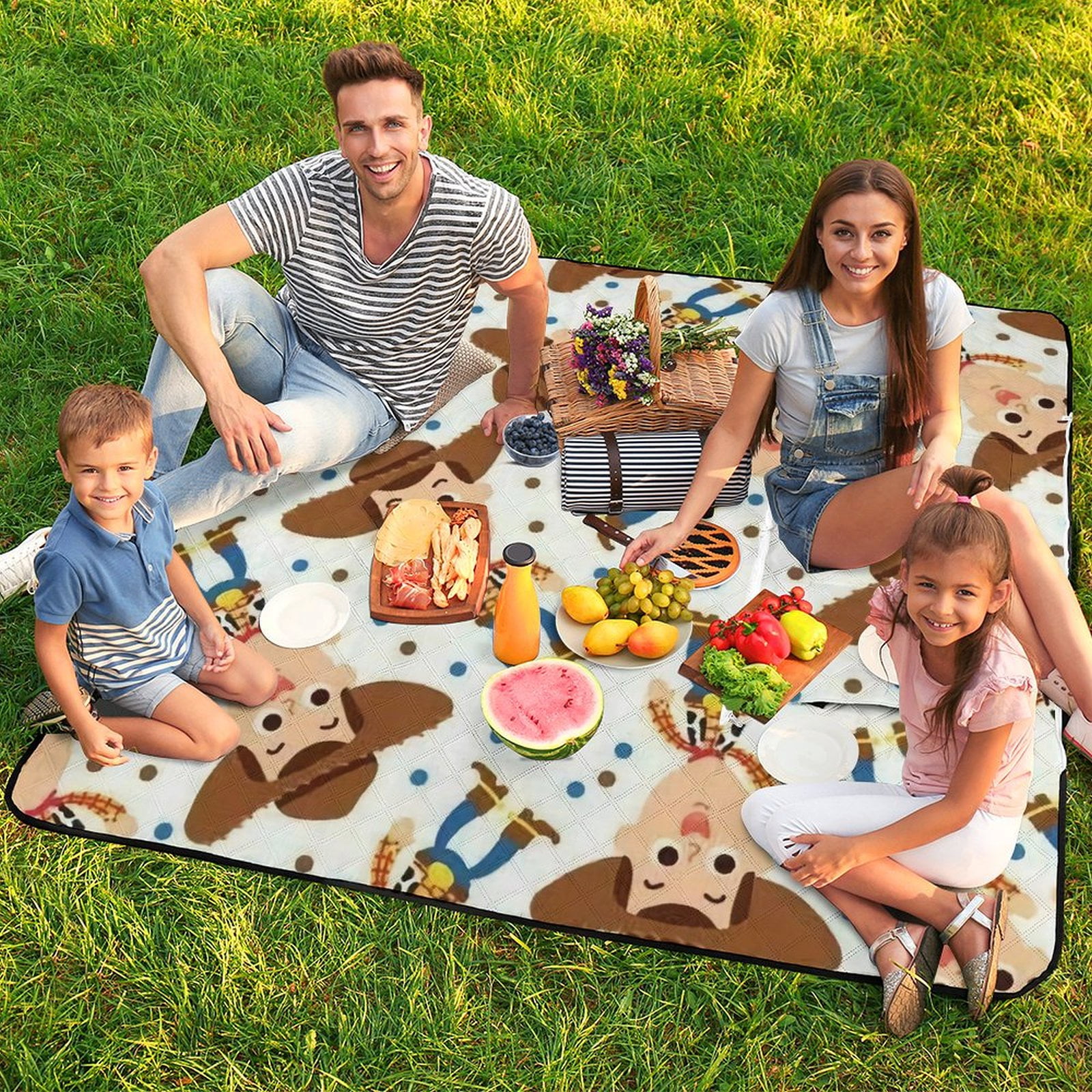 Pixar Toy Story Woody Picnic Blankets Outdoor Blanket,59'x59' Extra ...